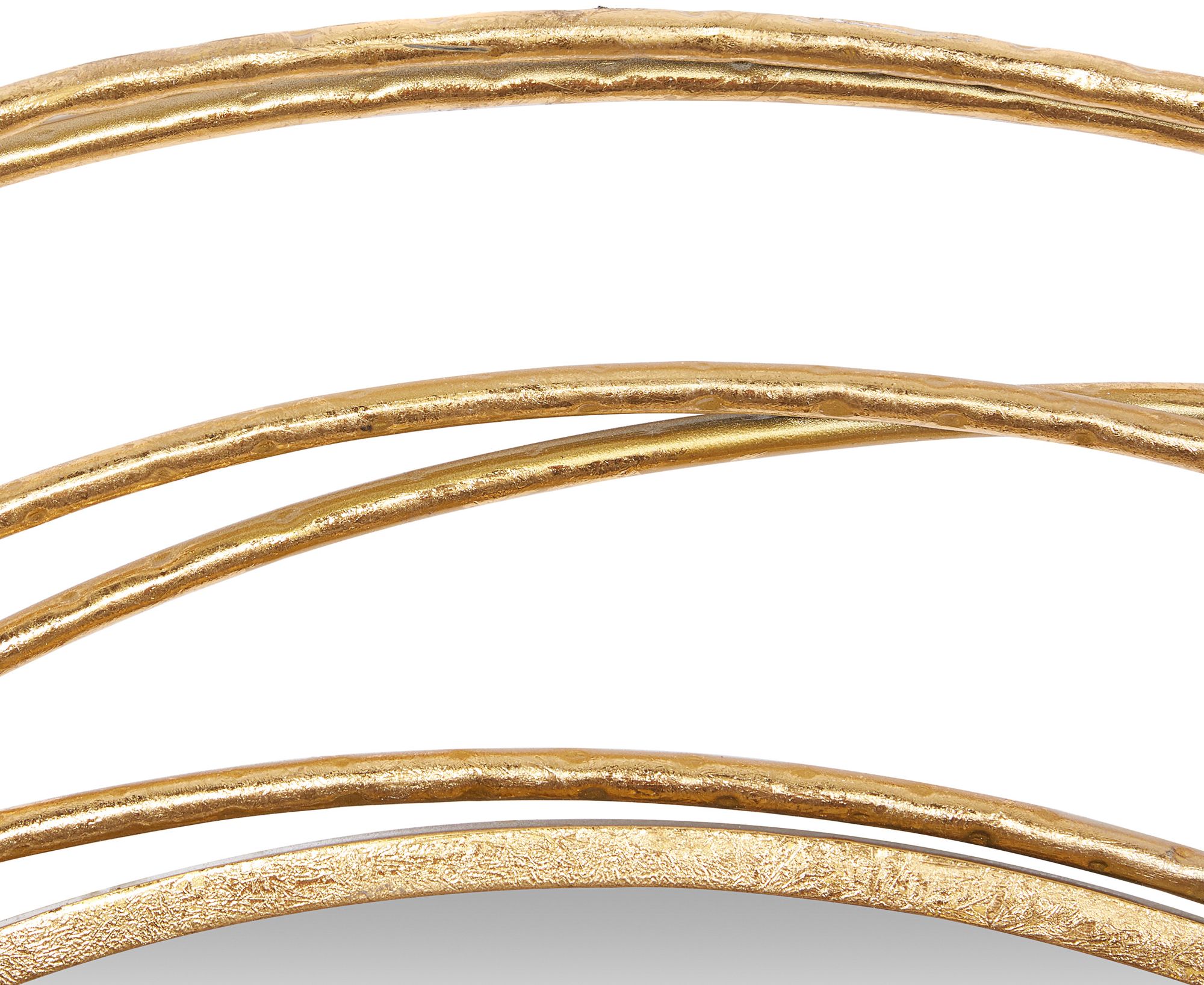 Synergy Polished Gold Metal 40" Round Wall Mirror - #643P3 | Lamps Plus