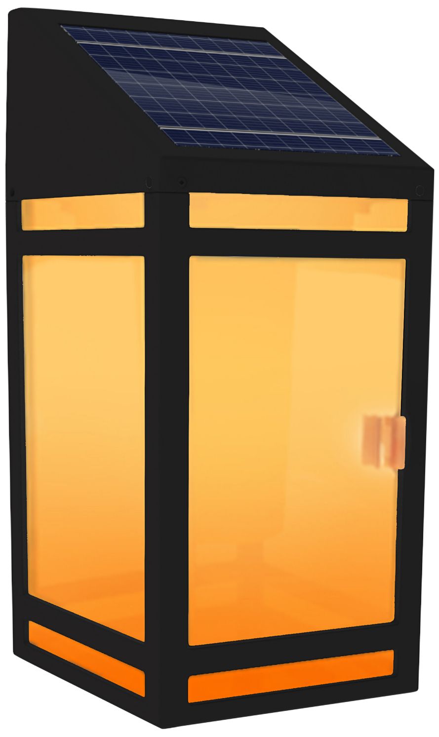 Tapper 10 1/2" High Black LED Solar Torch Wall Lantern - #96Y89 | Lamps ...