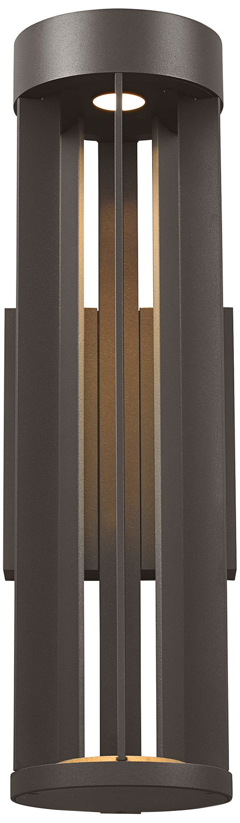 Tech Lighting Turbo 18" High Black 3000K LED Outdoor Wall Light ...