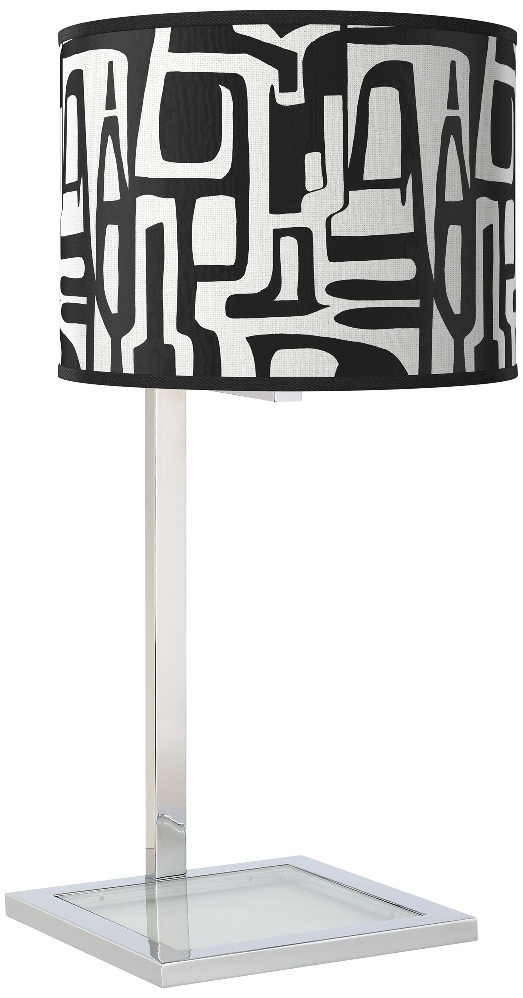 Tempo Glass Inset Table Lamp - #688V7 | Lamps Plus