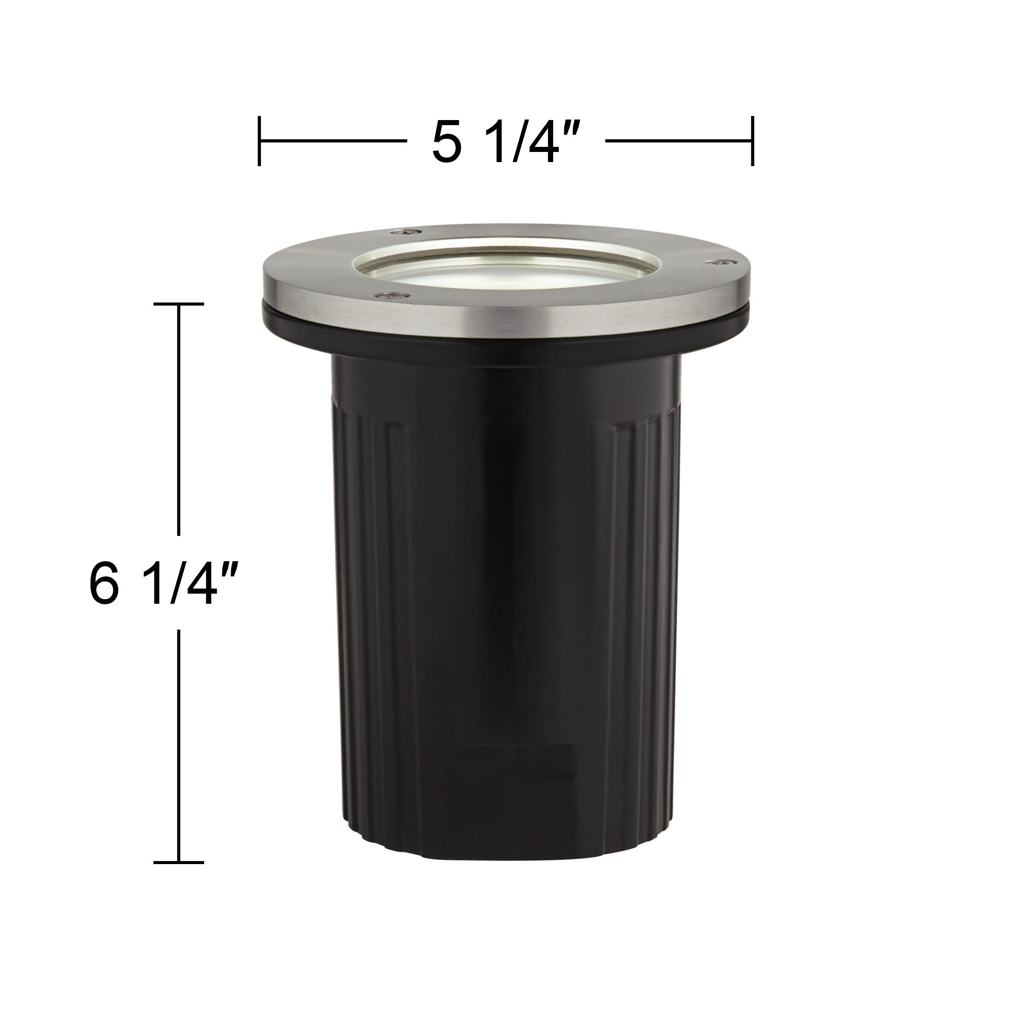 Tera 5 1/4"W Black 4-Piece LED In-Ground Landscape Light Kit - #257P6 ...