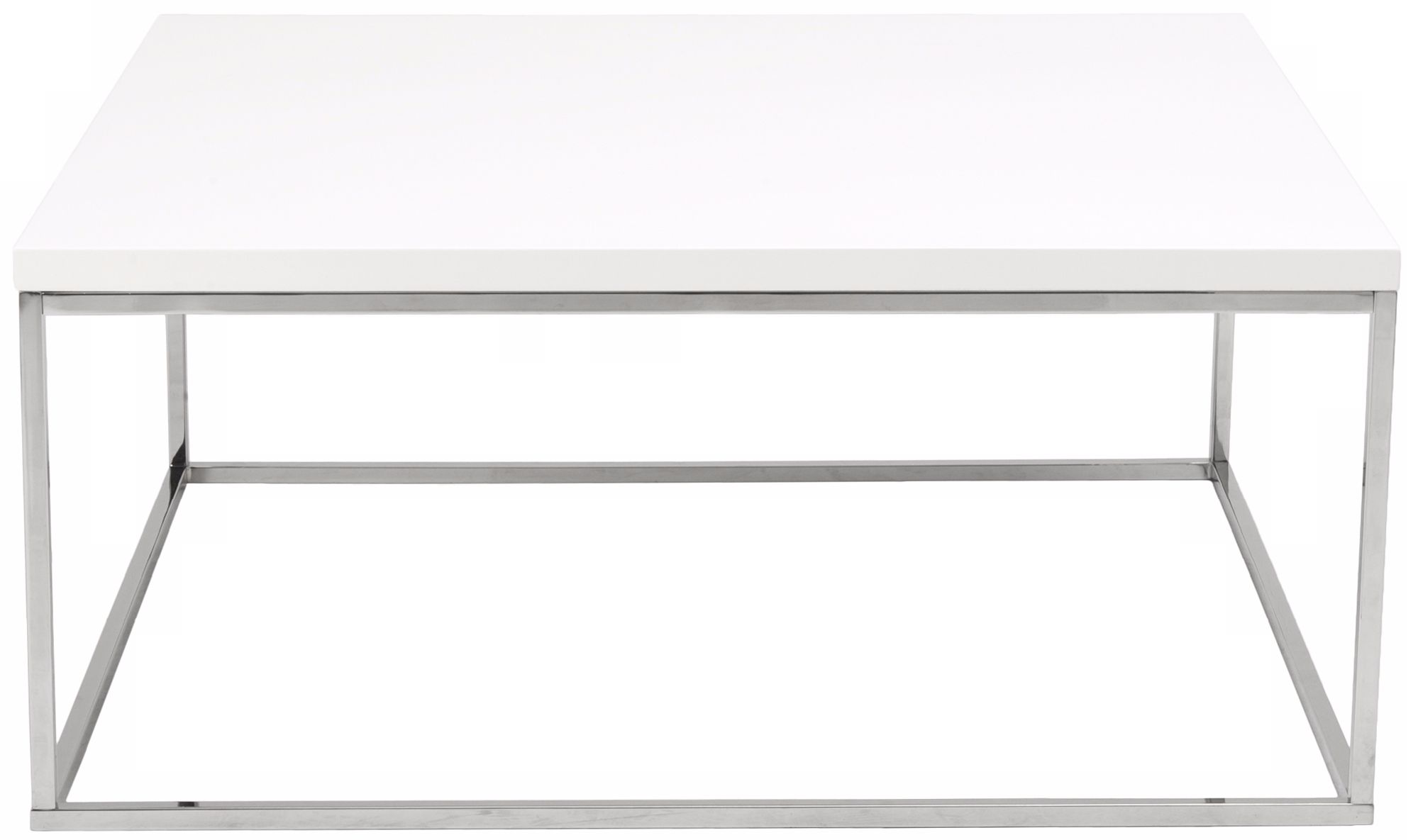 High Gloss Rectangular Low Square Coffee Table