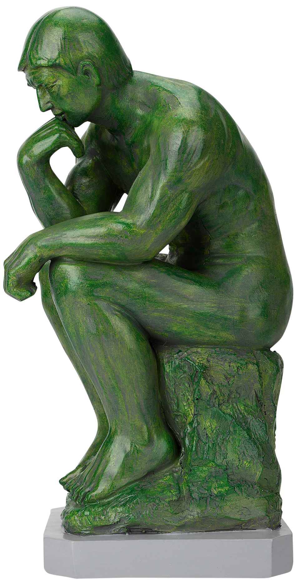 Thinker 15" High Green Statue with Solar LED Spotlight - #410N3 | Lamps ...