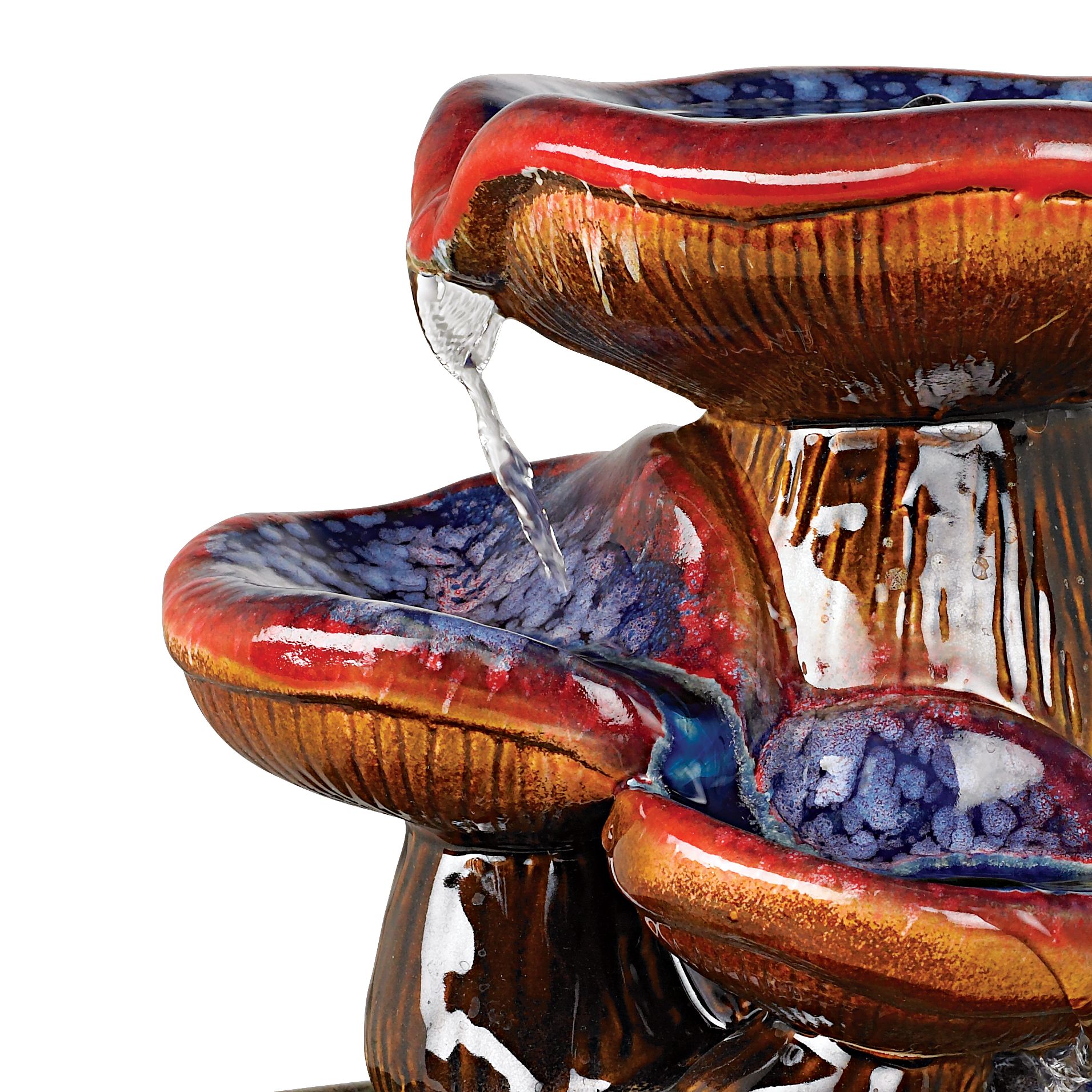 Toadstool 9 1/4" High Three Tier Tabletop Fountain - #56907 | Lamps Plus