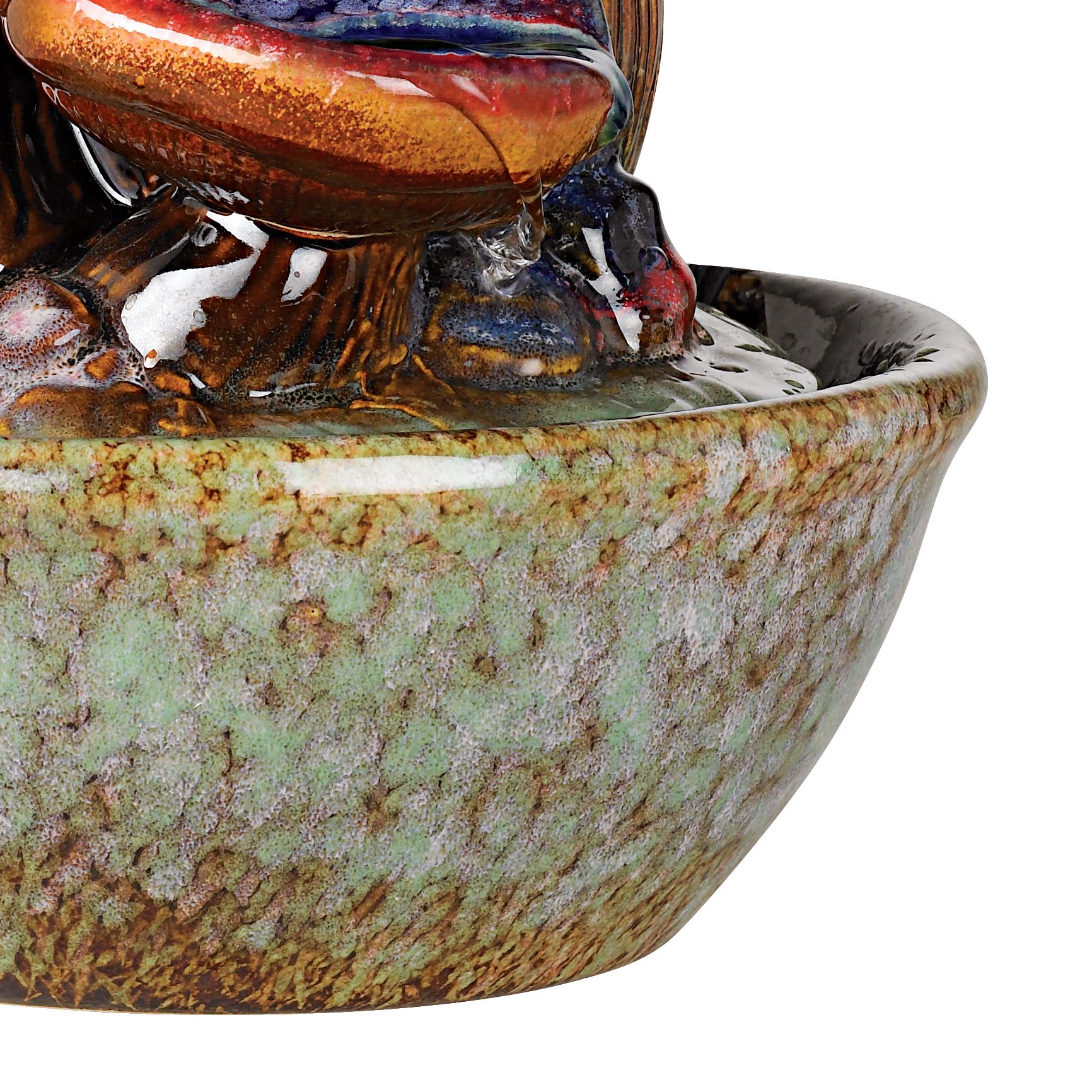 Toadstool 9 1/4" High Three Tier Tabletop Fountain - #56907 | Lamps Plus