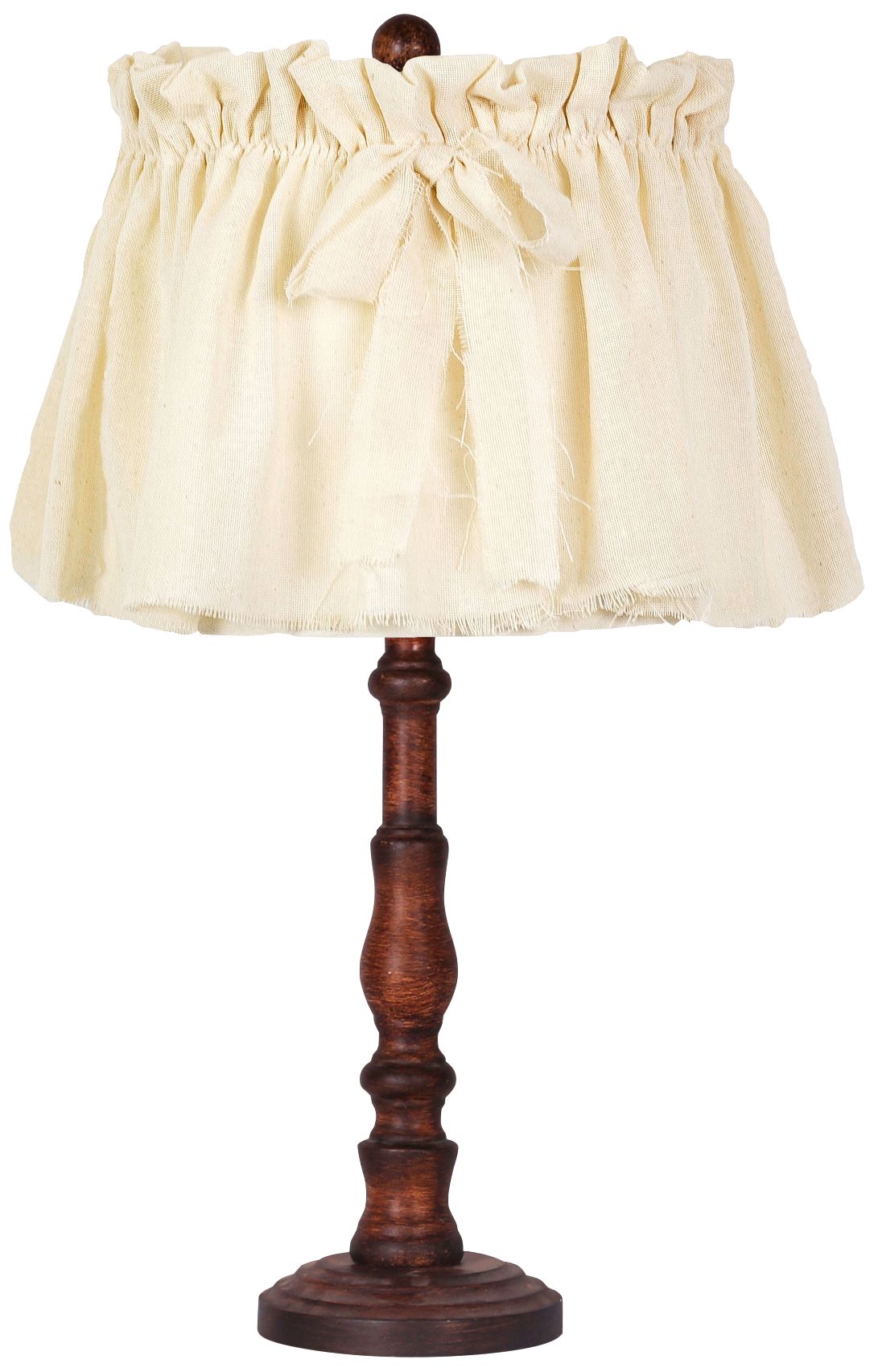 Townsend Brown Accent Table Lamp with Shabby Linen Shade - #72X60 ...