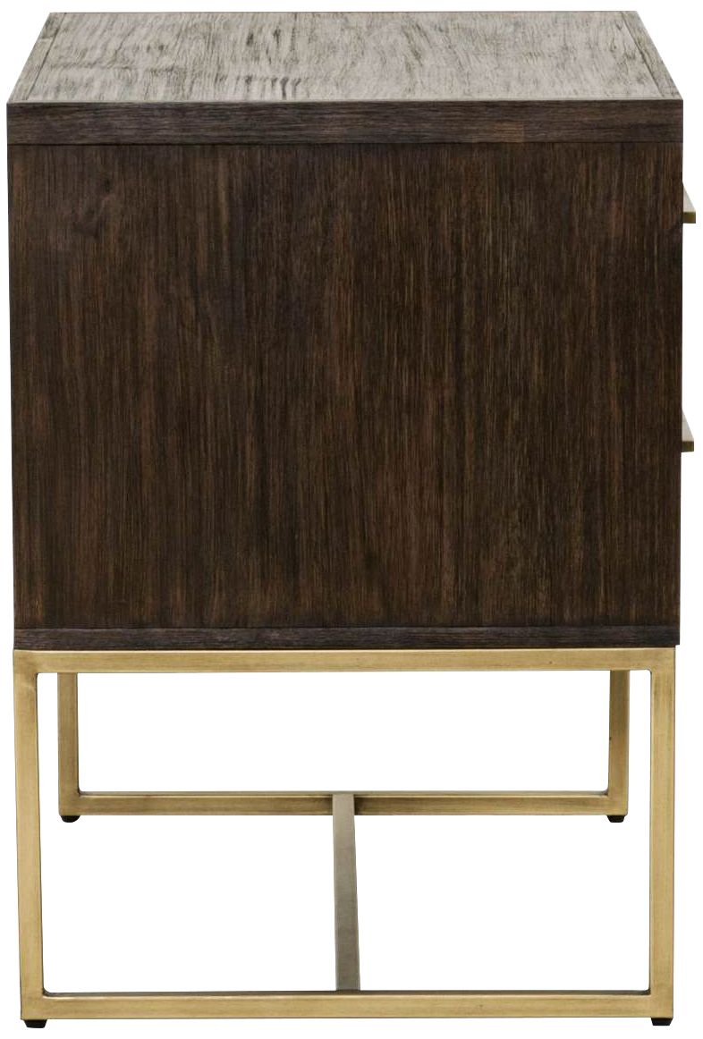 Traditions Mosaic Rustic Java Wood 2-Drawer Nightstand - #1P707 | Lamps ...