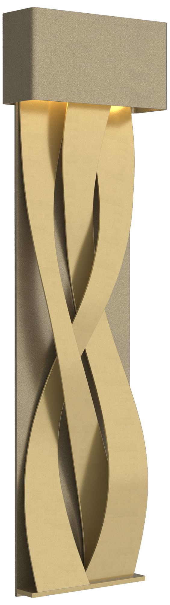 Tress 31.8"H Modern Brass Accented Large Soft Gold LED Sconce - #564G8 ...