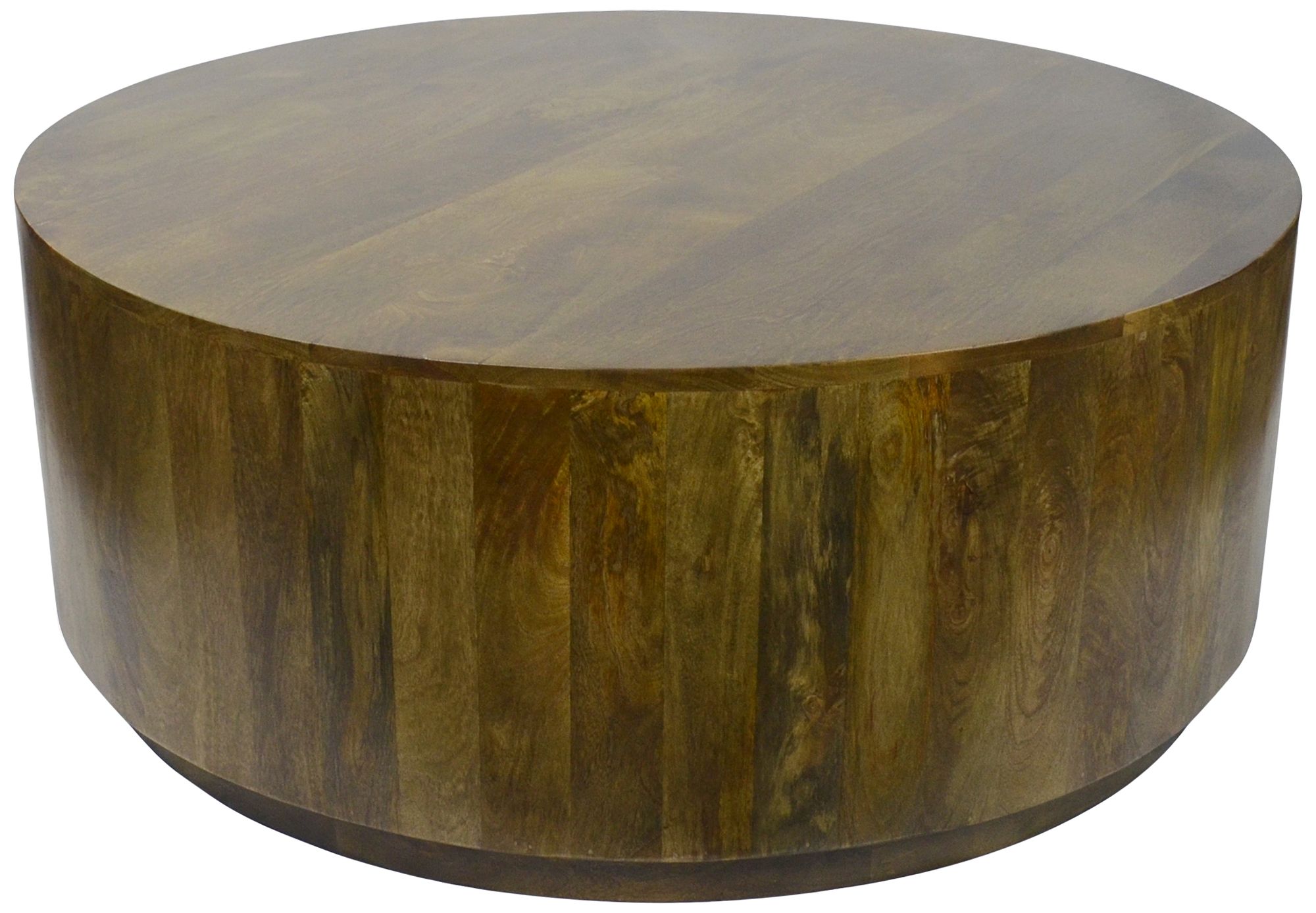 Treva 42" Wide Elm Wood Round Coffee Table - #631D8 | Lamps Plus