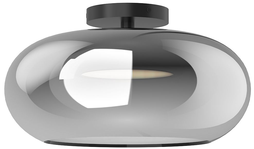 Trinity 14 1/4" Wide Black LED Ceiling Light - #0029H | Lamps Plus