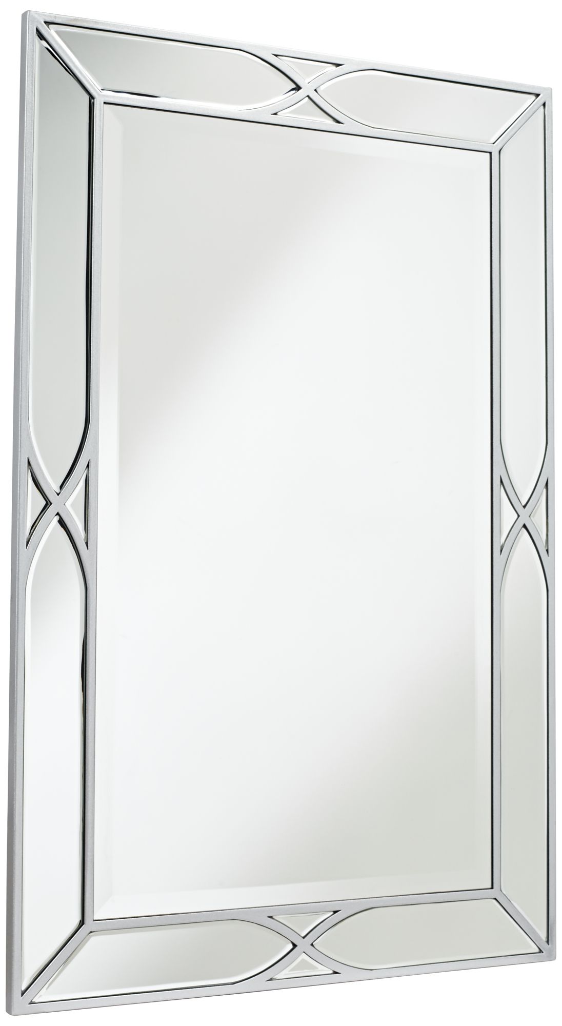Tryon Silver 25" x 38" Beveled Wall Mirror - #8J269 | Lamps Plus