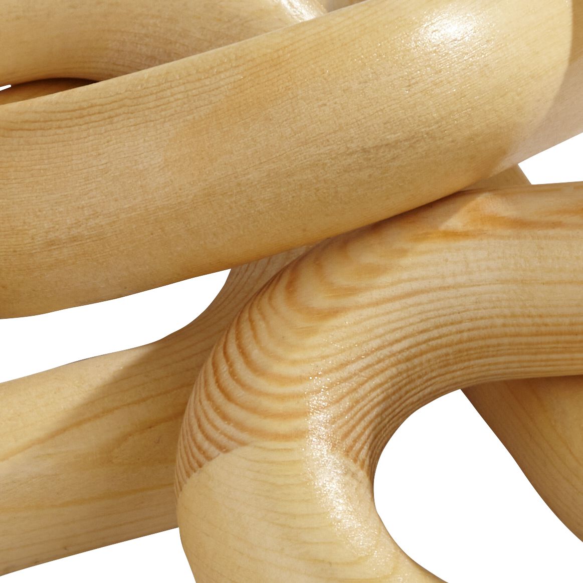 Twyster 16 1/2" Wide Matte Natural Wood Chain Sculpture - #234R3 ...