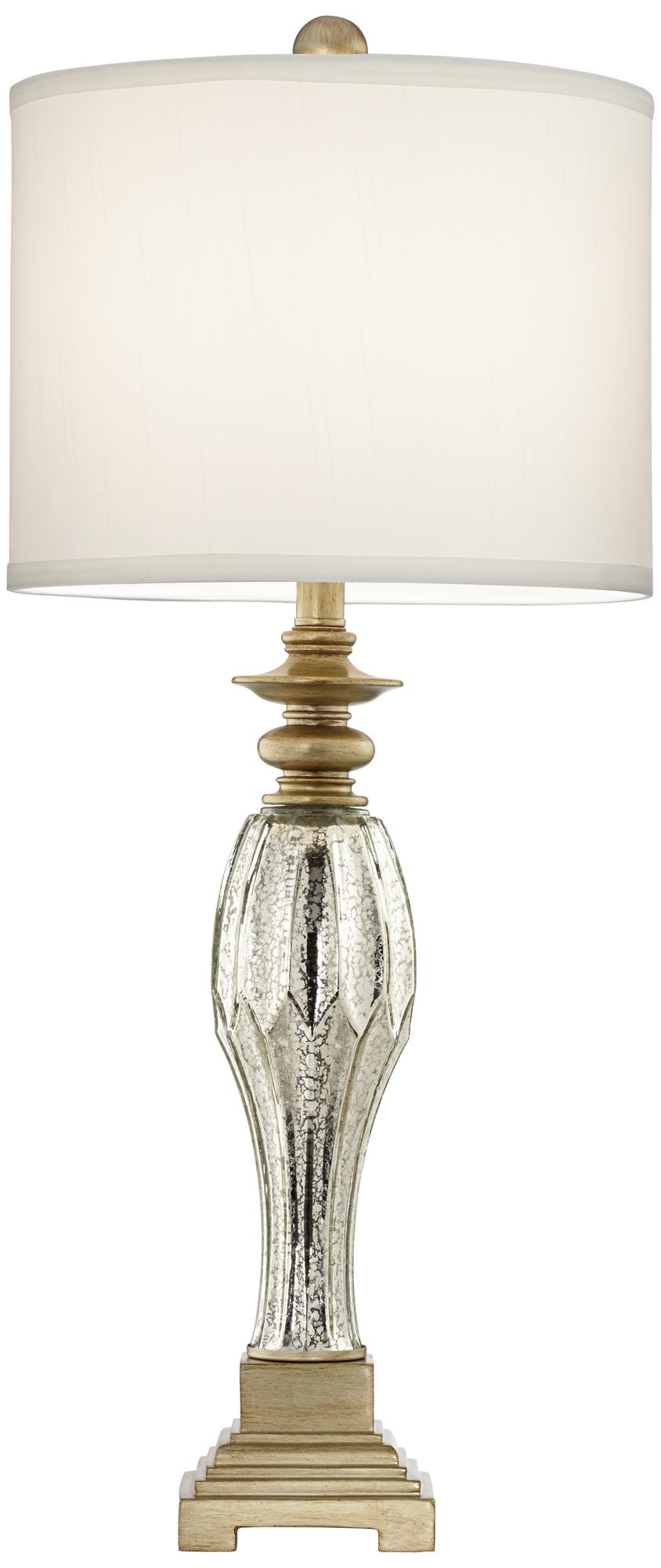 Tyson Mercury Glass Table Lamp by Regency Hill - #9J445 | Lamps Plus