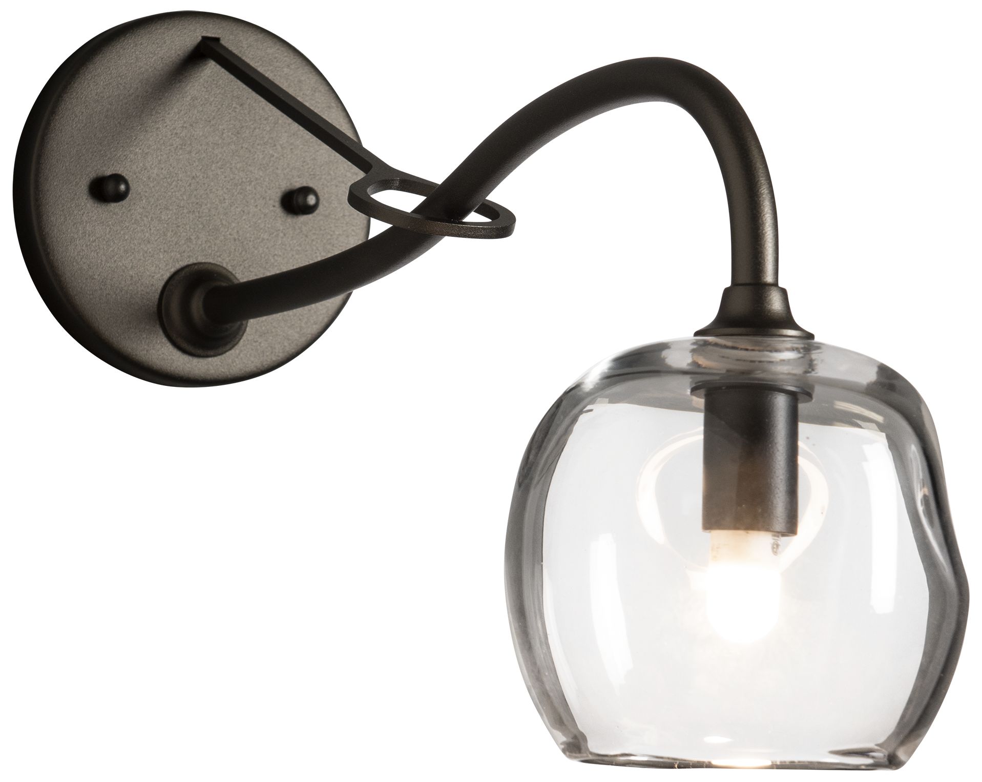 Ume 1-Light Long-Arm Sconce - Oil Rubbed Bronze Finish - Clear Glass ...