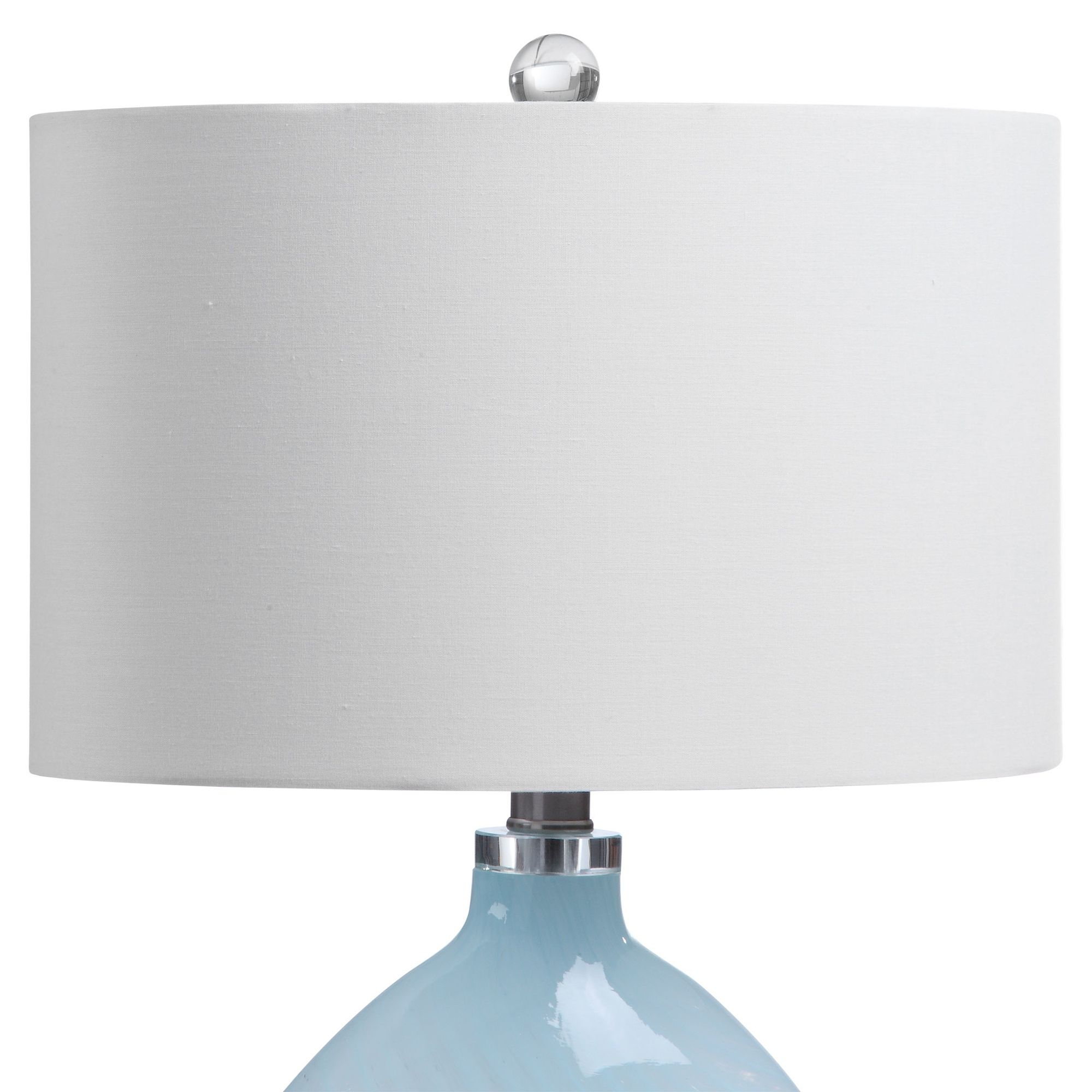 Uttermost Aquata Light Blue Glass Accent Table Lamp - #78T95 | Lamps Plus