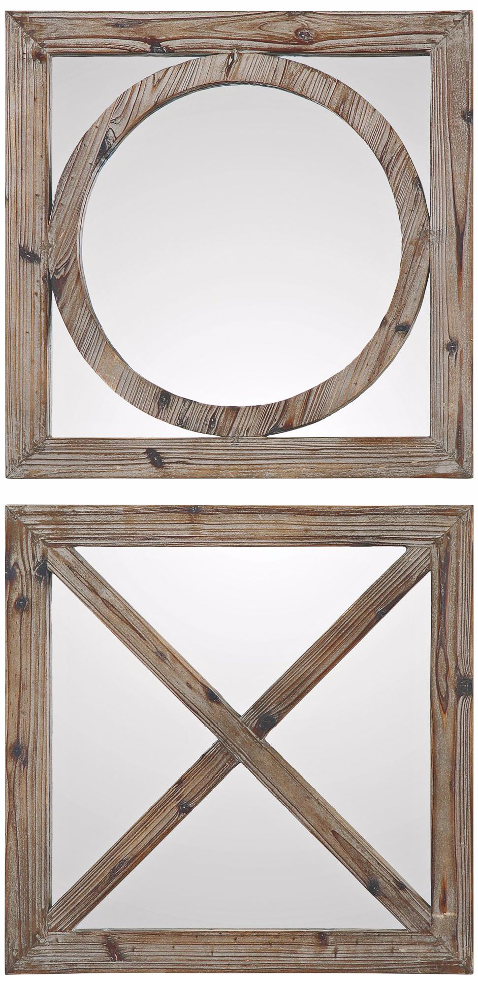 Uttermost Baci E Abbracci 2-Piece 18" Square Wall Mirror Set - #5N489 ...