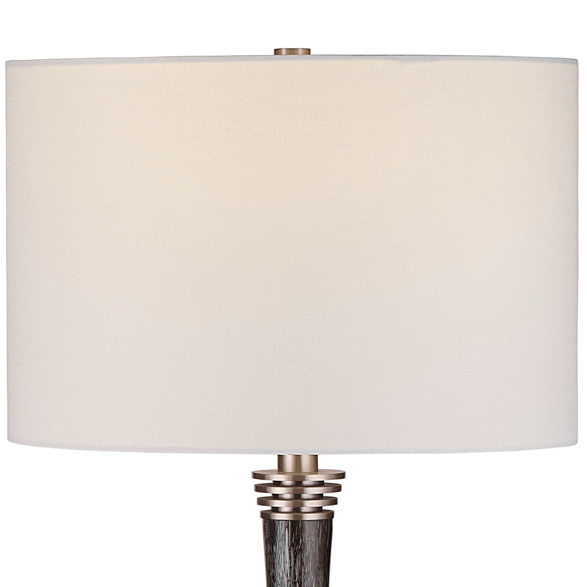 Uttermost Cosmos 35" Ebony and Charcoal Bubble Glass Buffet Lamp - #543P0 | Lamps Plus