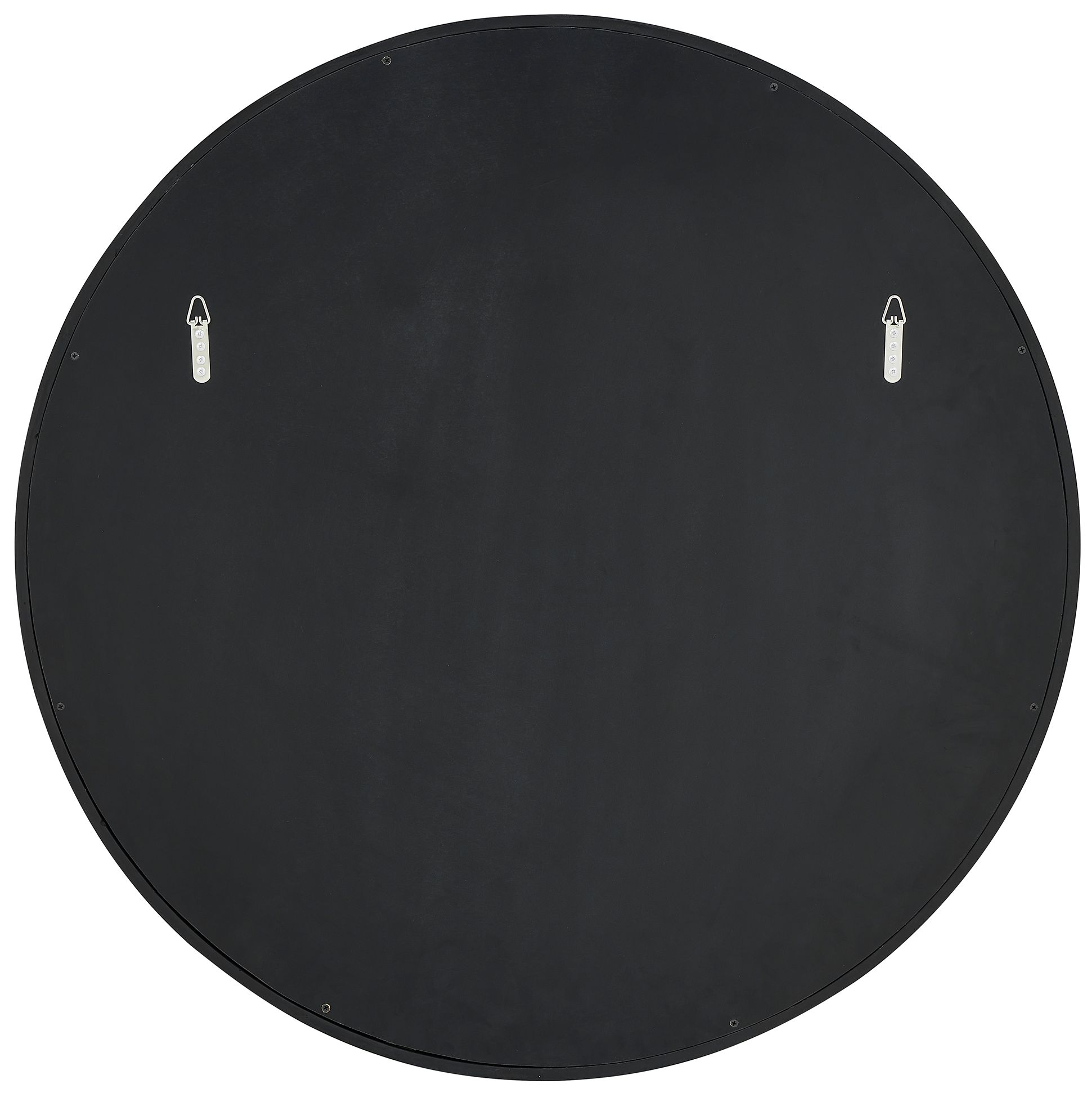 Uttermost Helia Matte Black and Brass 41" Round Wall Mirror: - #AH676 ...