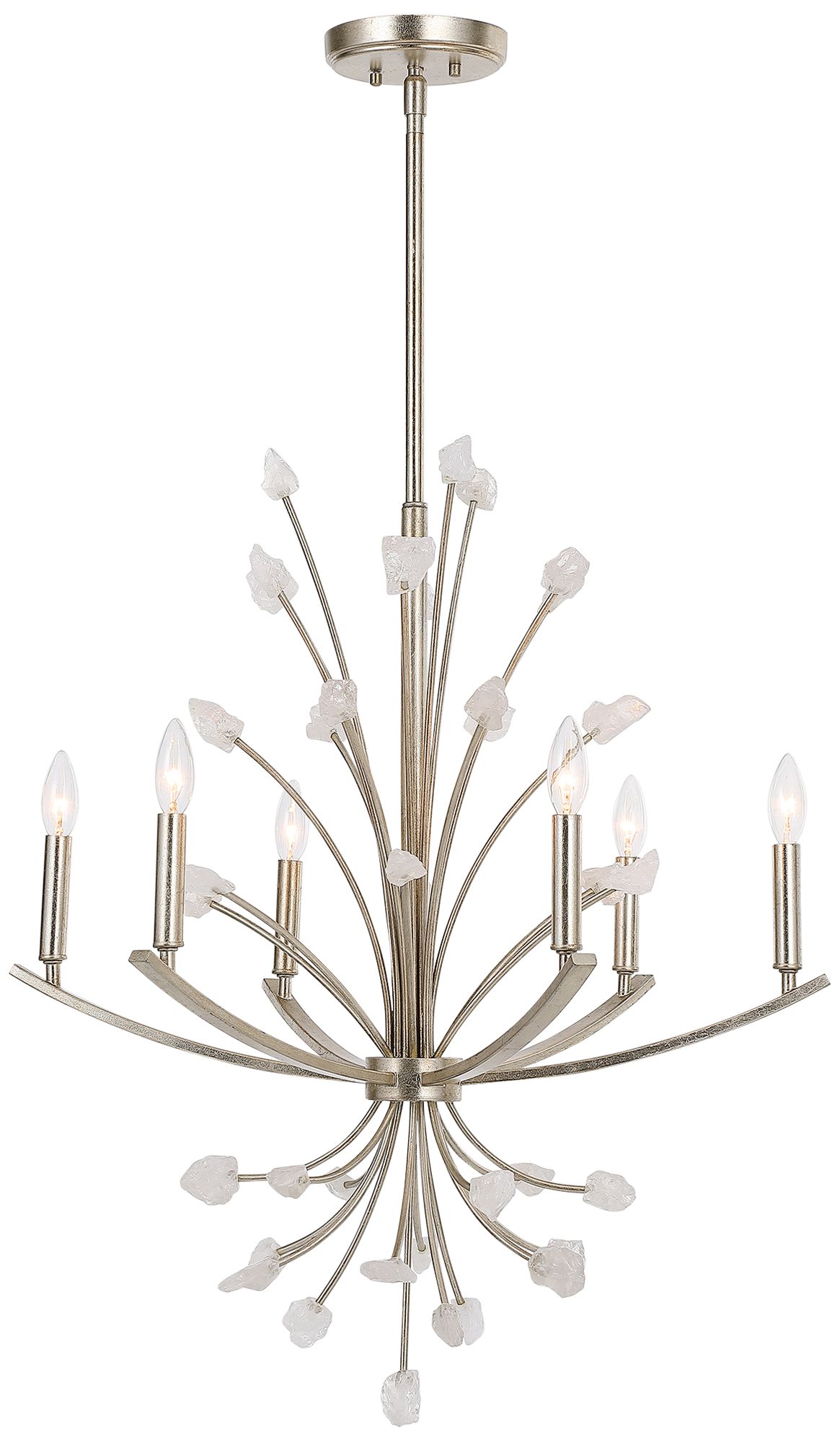 Uttermost Juliette 26 3/4" Wide Silver 6-Light Chandelier - #94N15 ...