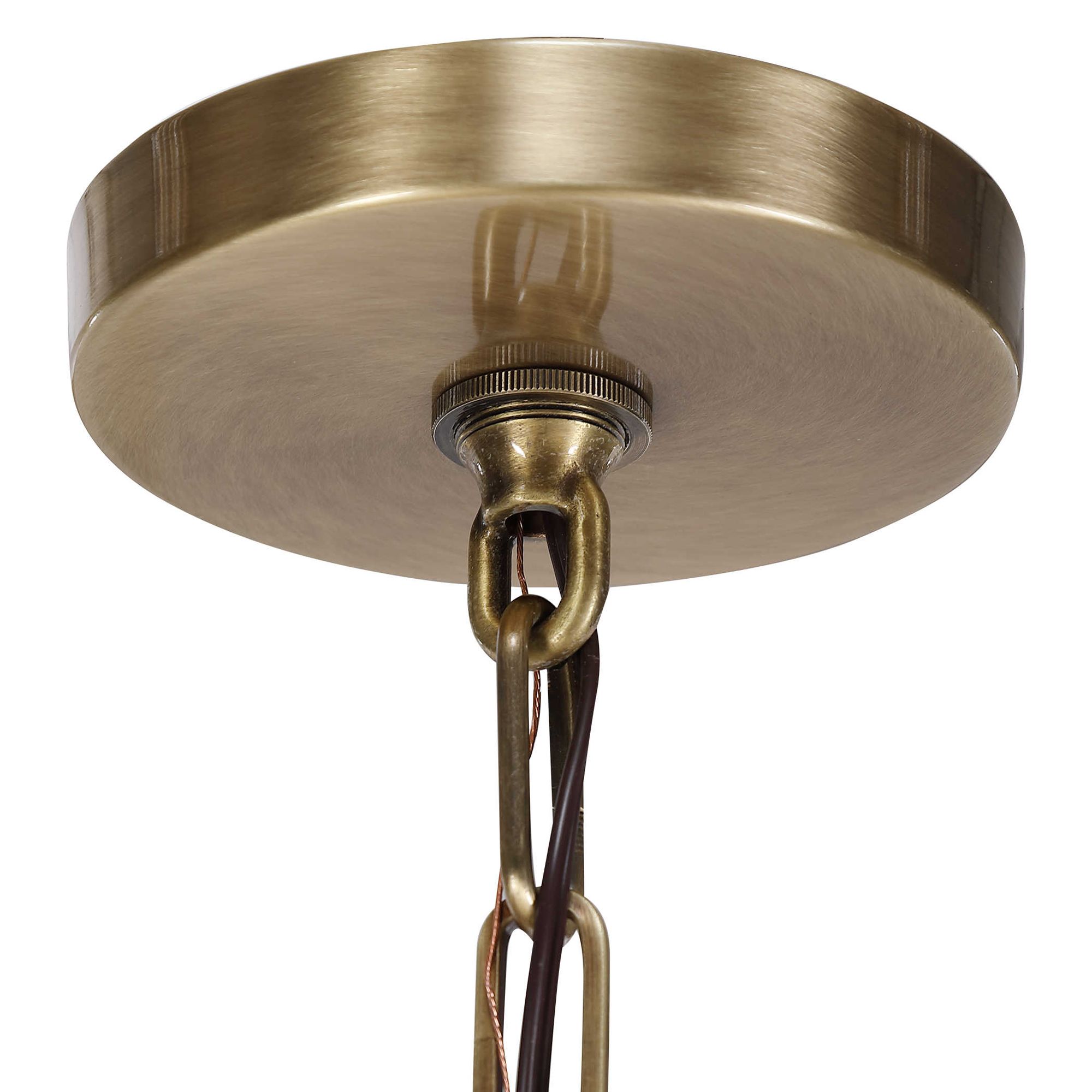 Uttermost Nador Antique Brass Pendant Light - #84X27 | Lamps Plus