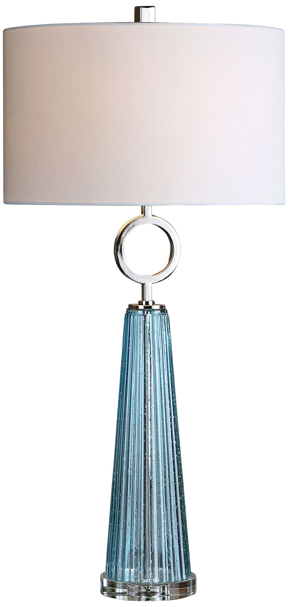Uttermost Navier Blue Glass Table Lamp - #4Y390 | Lamps Plus