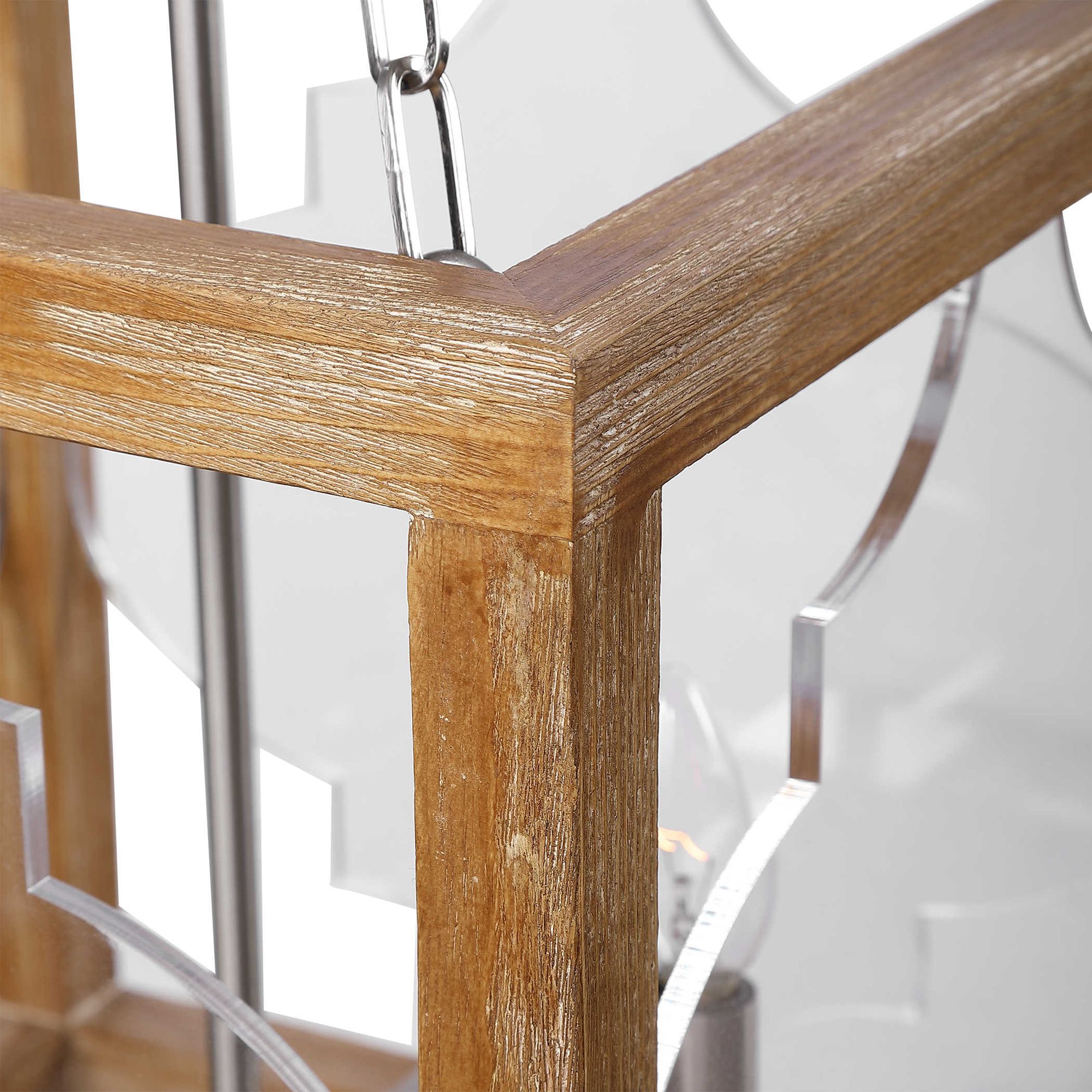 Uttermost Perspex Brushed Nickel 4-Light Pendant Light - #84X06 | Lamps ...