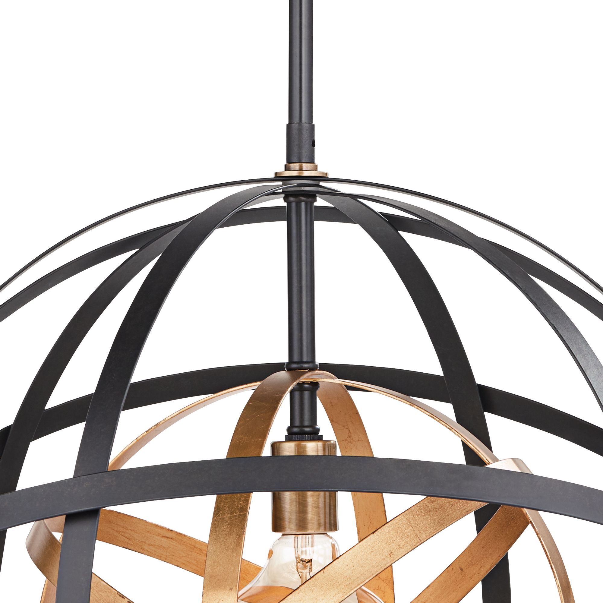 Uttermost Rondure 23" Wide Bronze and Brass Pendant - #8P360 | Lamps Plus