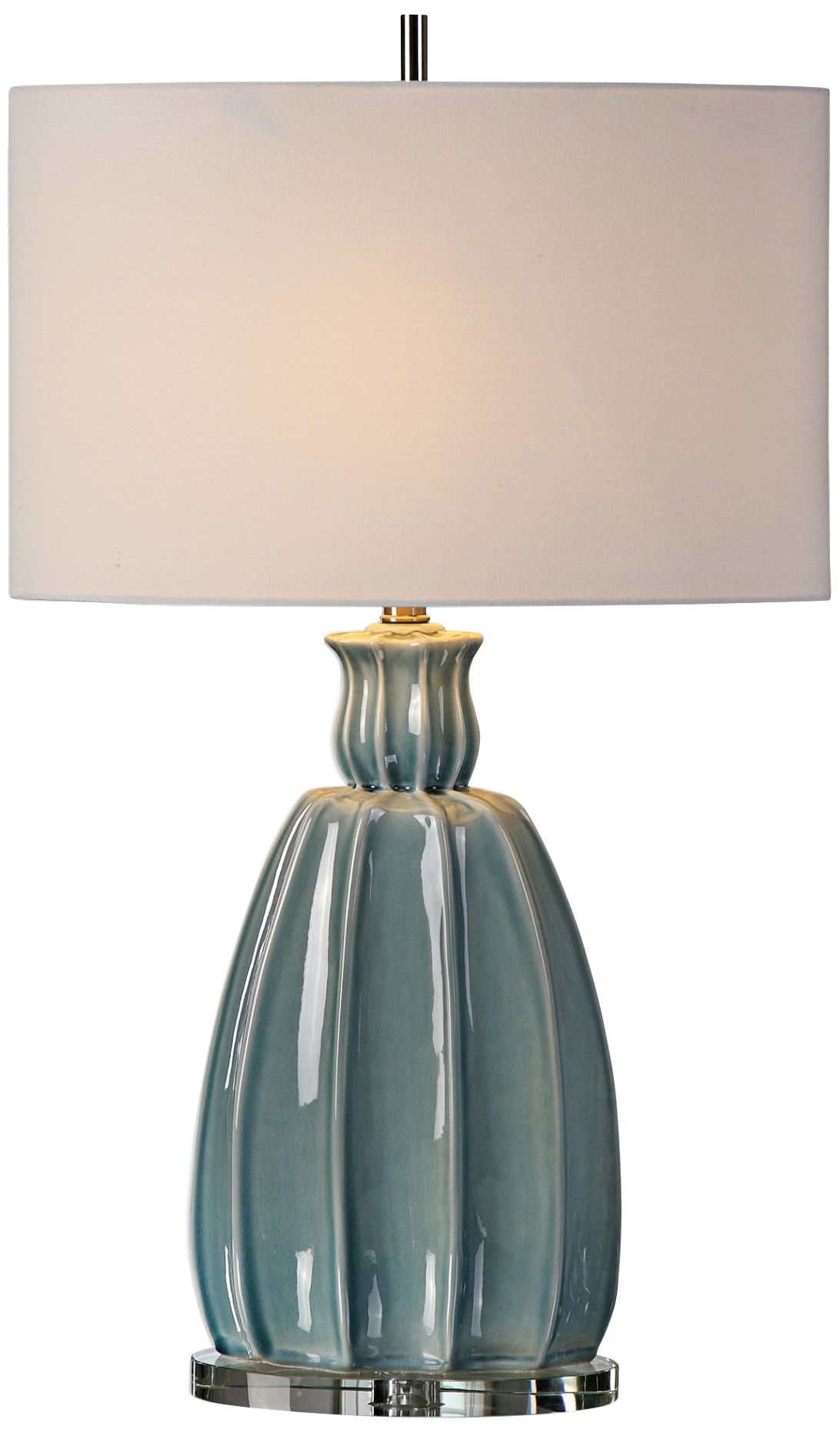 Uttermost Suzanette Sky Blue Crackle Ceramic Table Lamp - #9W466 ...