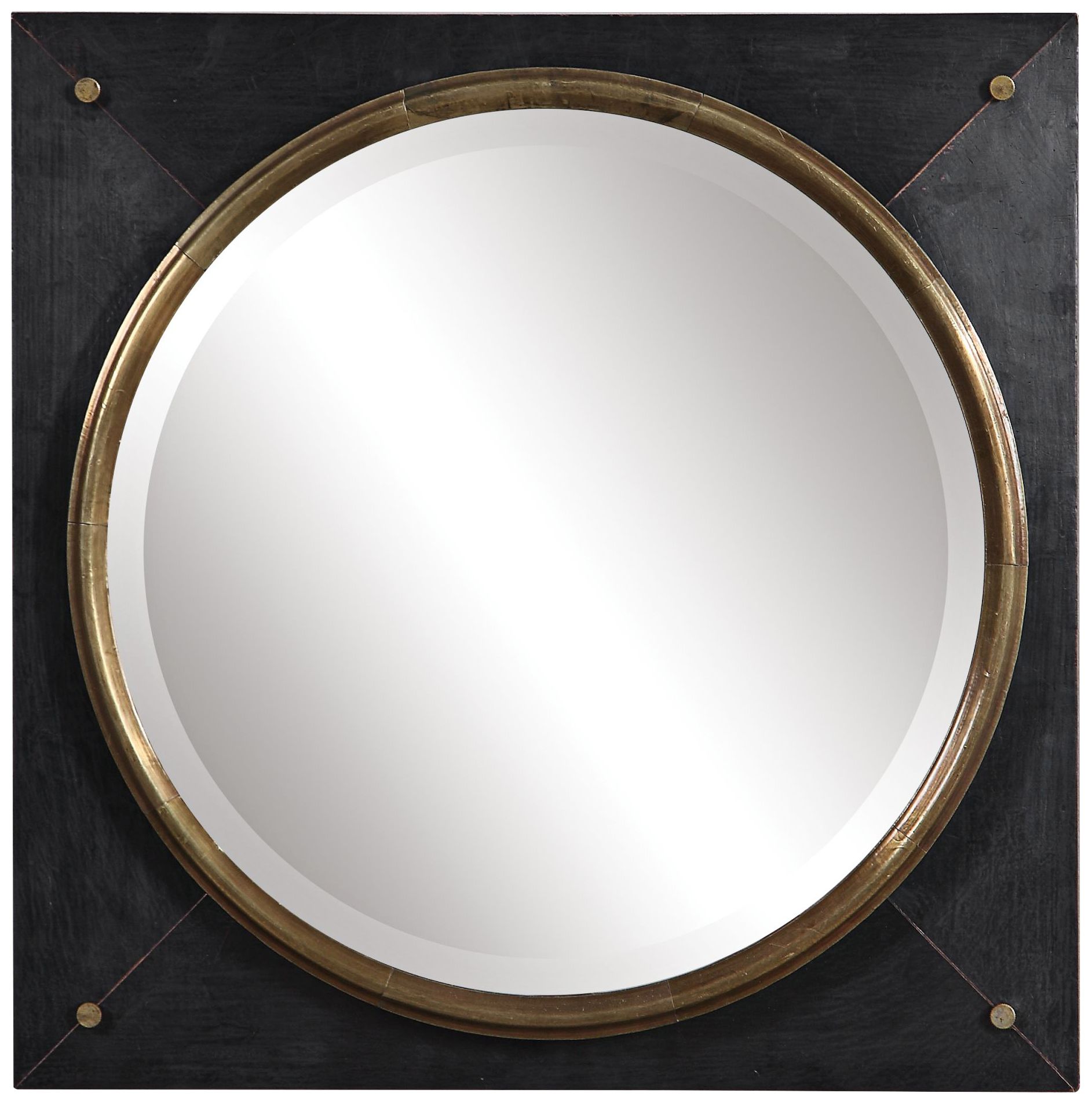 Uttermost Tobiah Bronze and Copper 18" Square Wall Mirror - #73N59 ...
