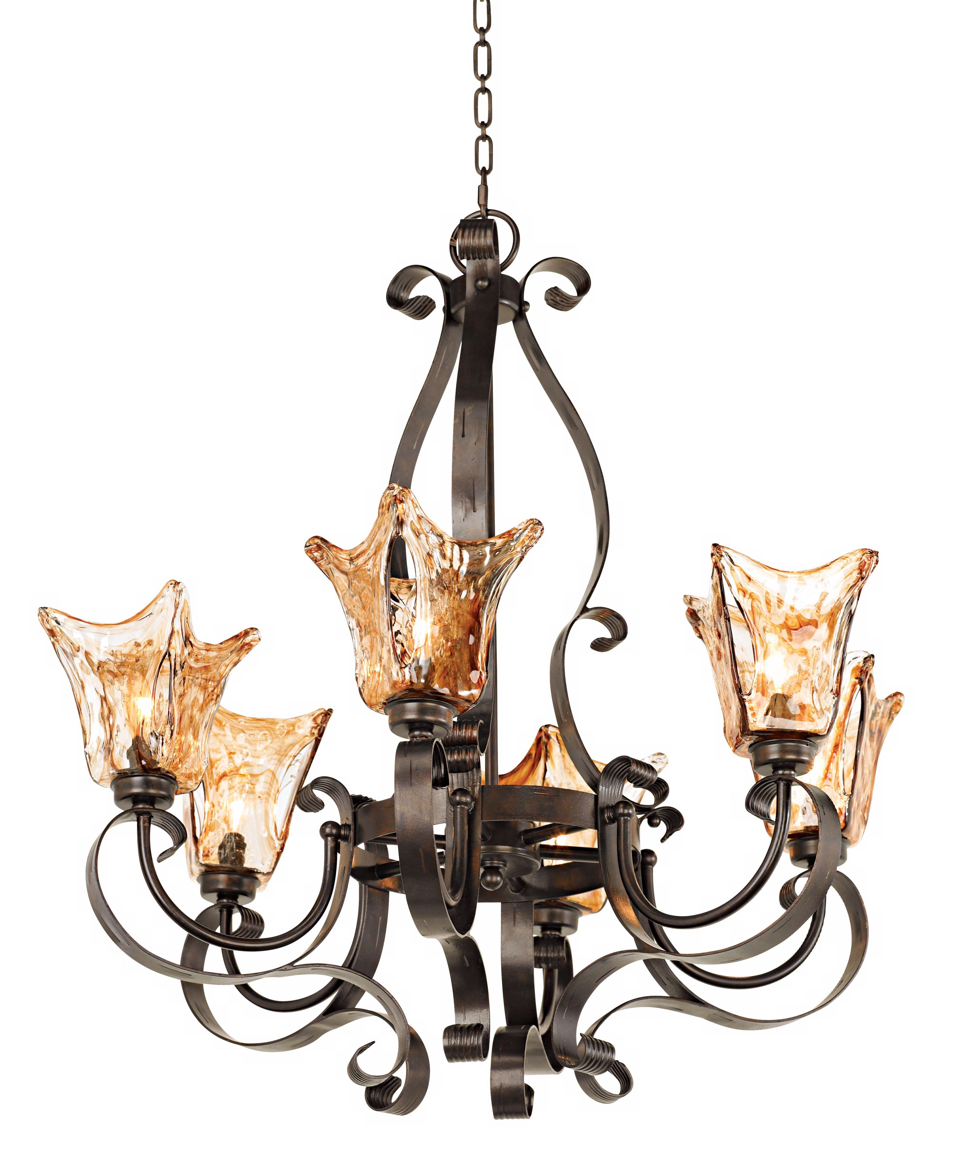 Uttermost Vetraio Collection 29" Wide 6-Light Traditional Chandelier ...