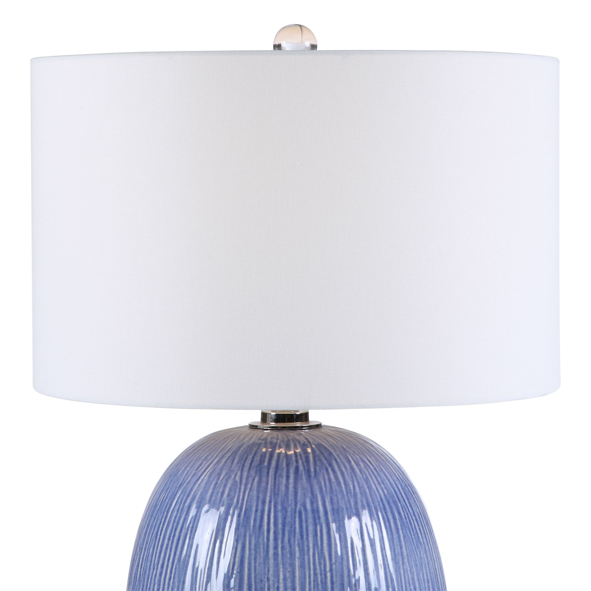 Uttermost Westerly Blue and White Ceramic Table Lamp - #78T99 | Lamps Plus