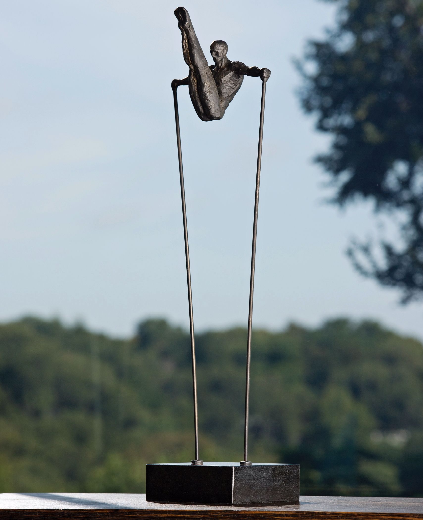 V Shaped Acrobat 26" High Antique Bronze Statue - #G0765 | Lamps Plus