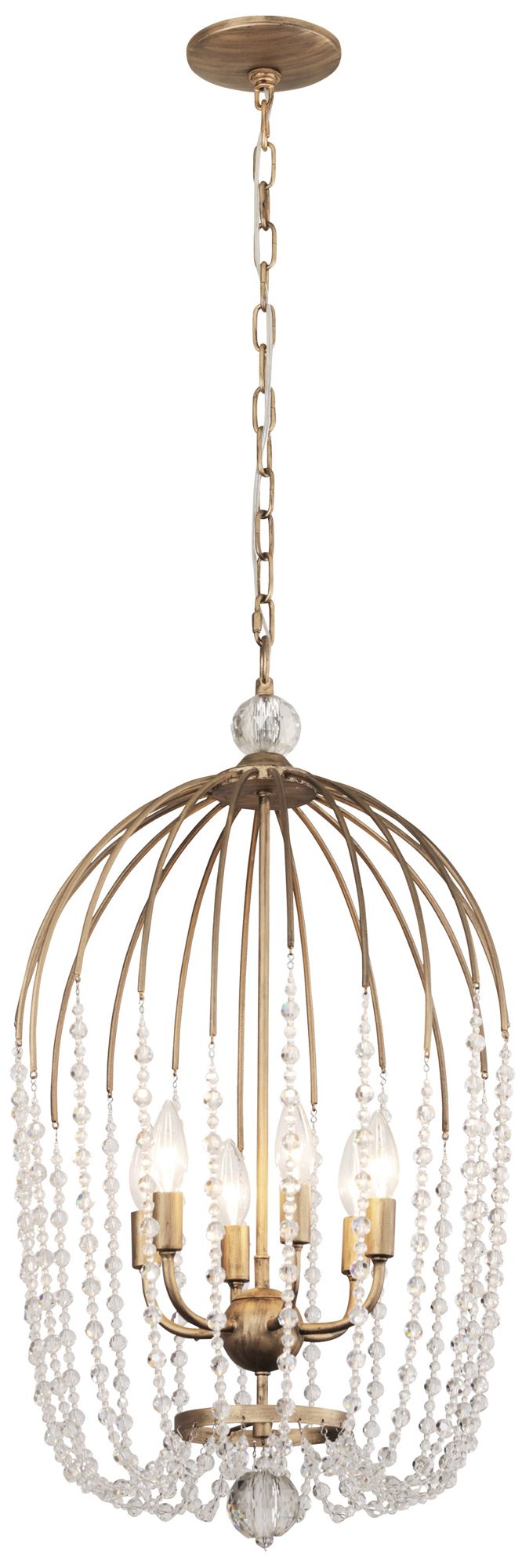 Varaluz Voliere 16 3/4"W Havana Gold 6-Light Pendant Light - #86G31 ...