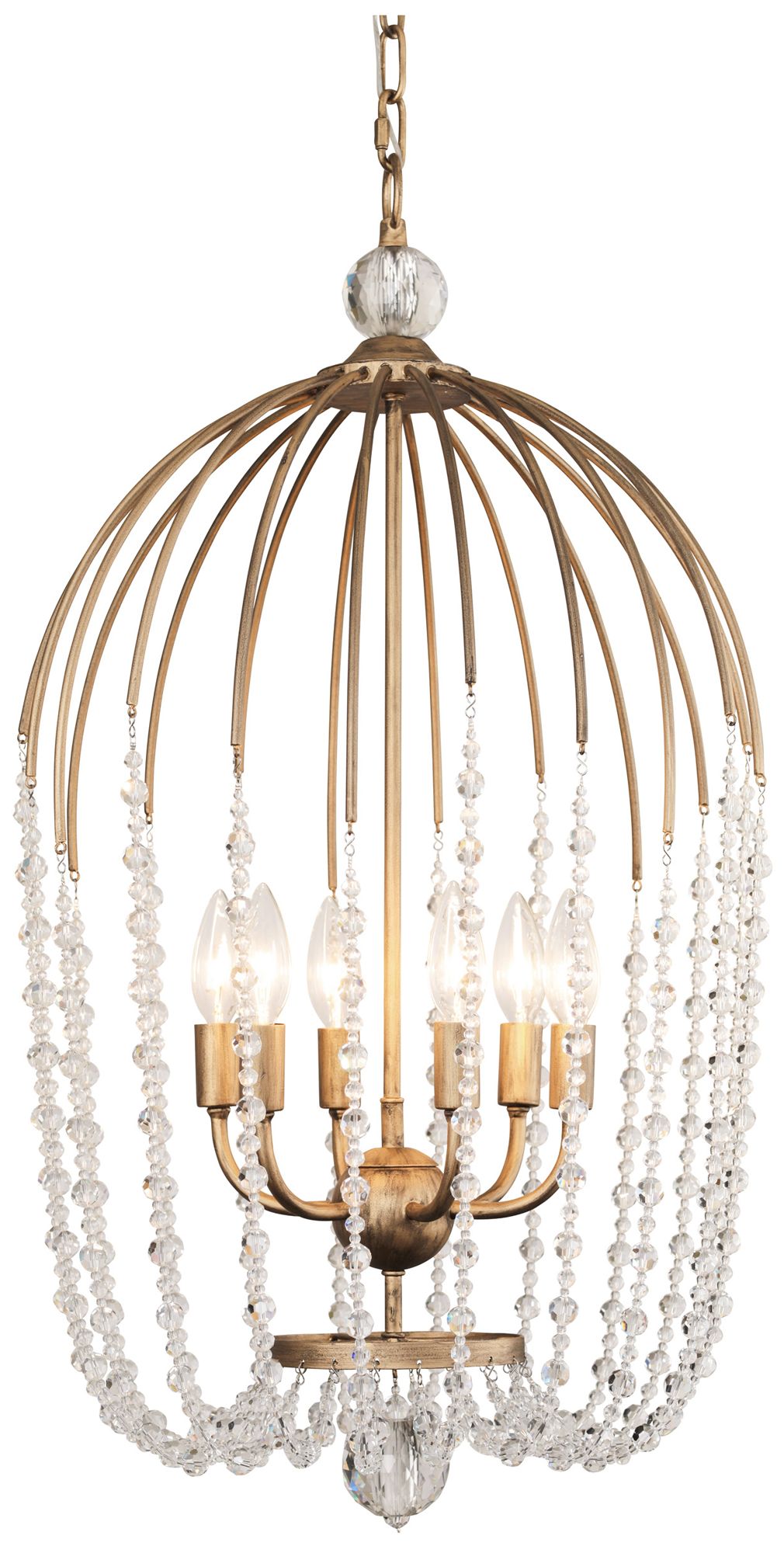 Varaluz Voliere 16 3/4"W Havana Gold 6-Light Pendant Light - #86G31 ...