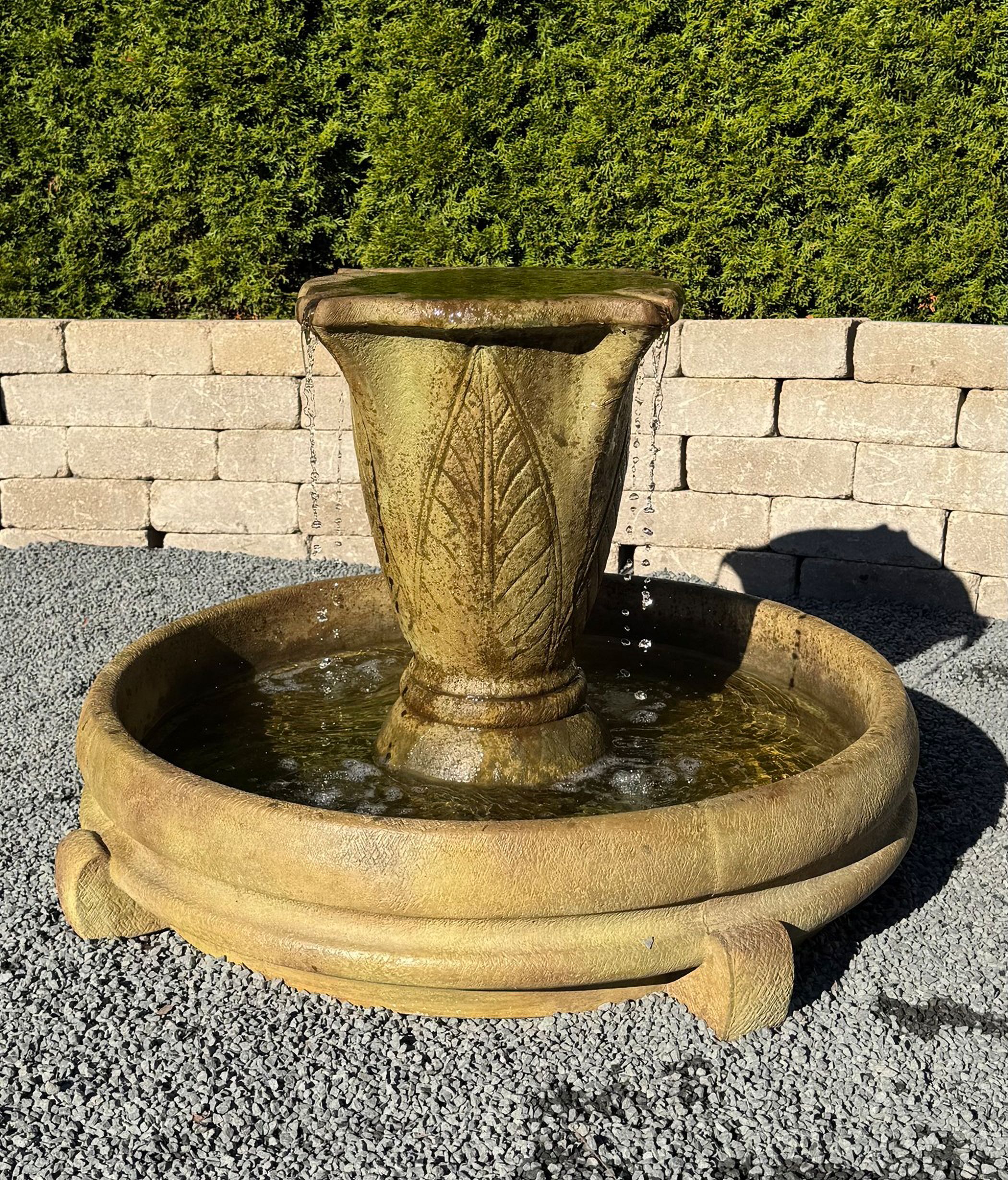 Vase Urn 28" High Overflow Garden Pool Fountain - #99212 | Lamps Plus