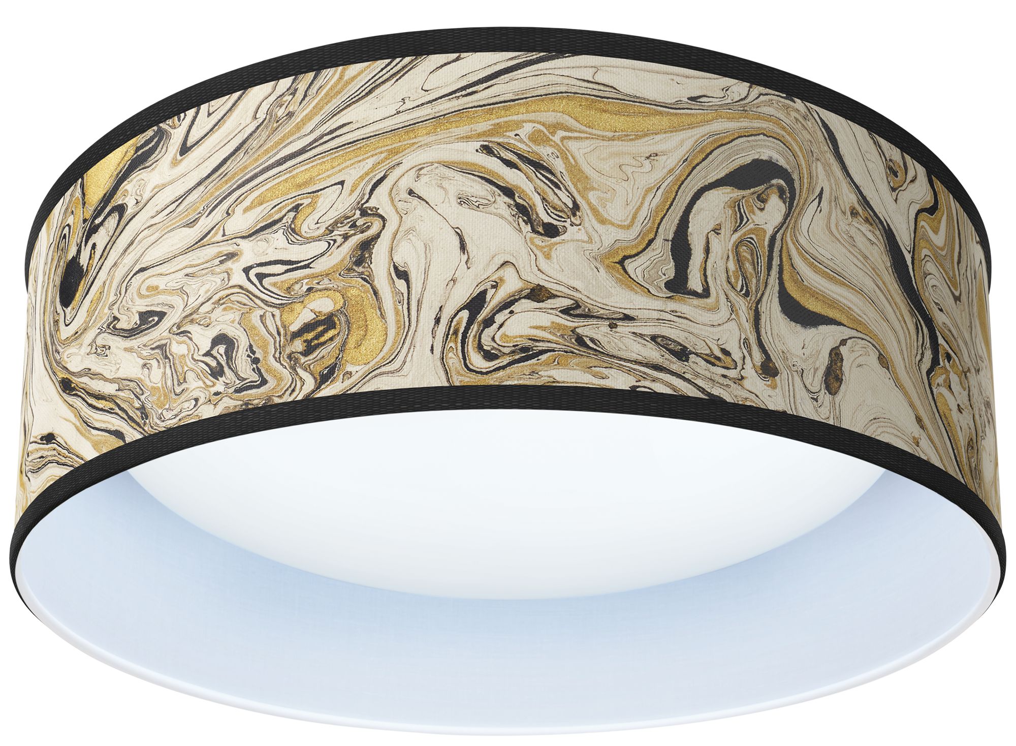 Marble Jewel Pattern 16" Wide Modern Round LED Ceiling Light - #537D2 ...