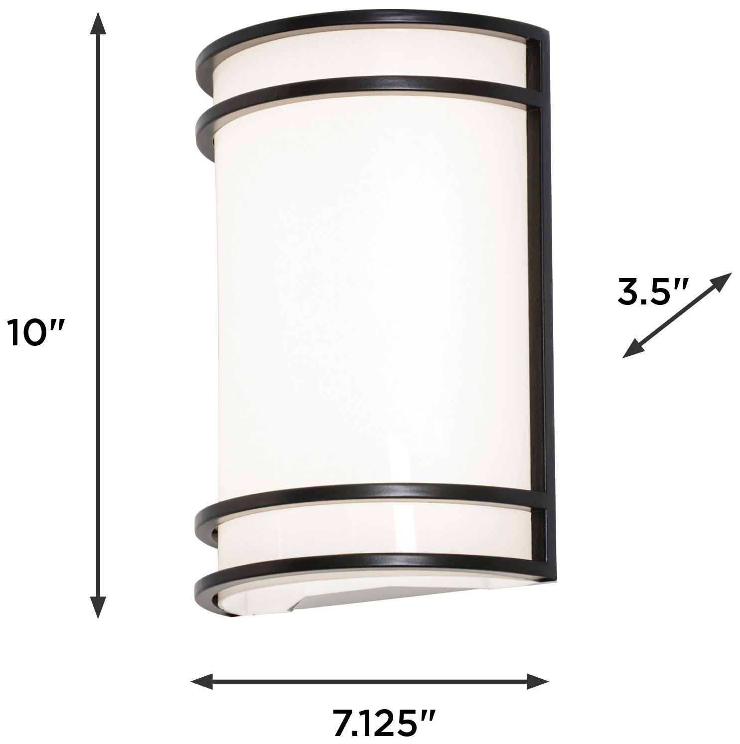 Ventura 10" High Black LED Outdoor Wall Sconce - #AJ324 | Lamps Plus