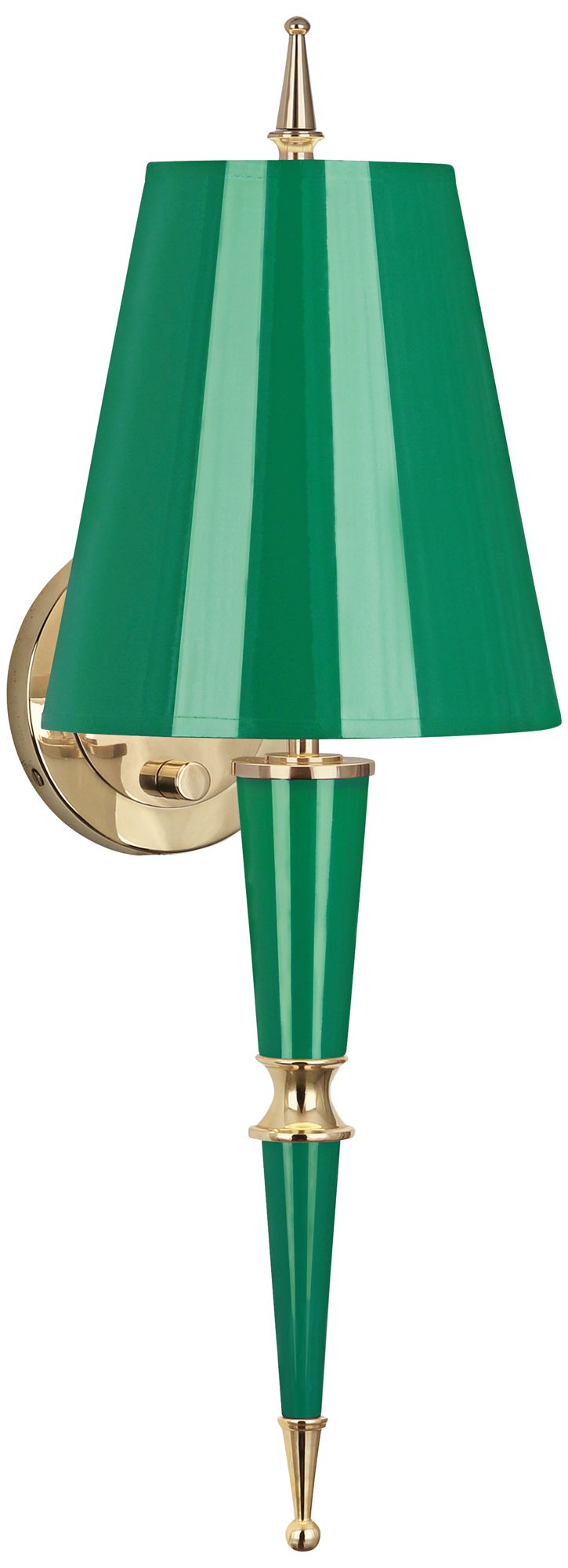 Versailles 23 1/4" High Emerald Shade Emerald Lacquer Wall Lamp ...