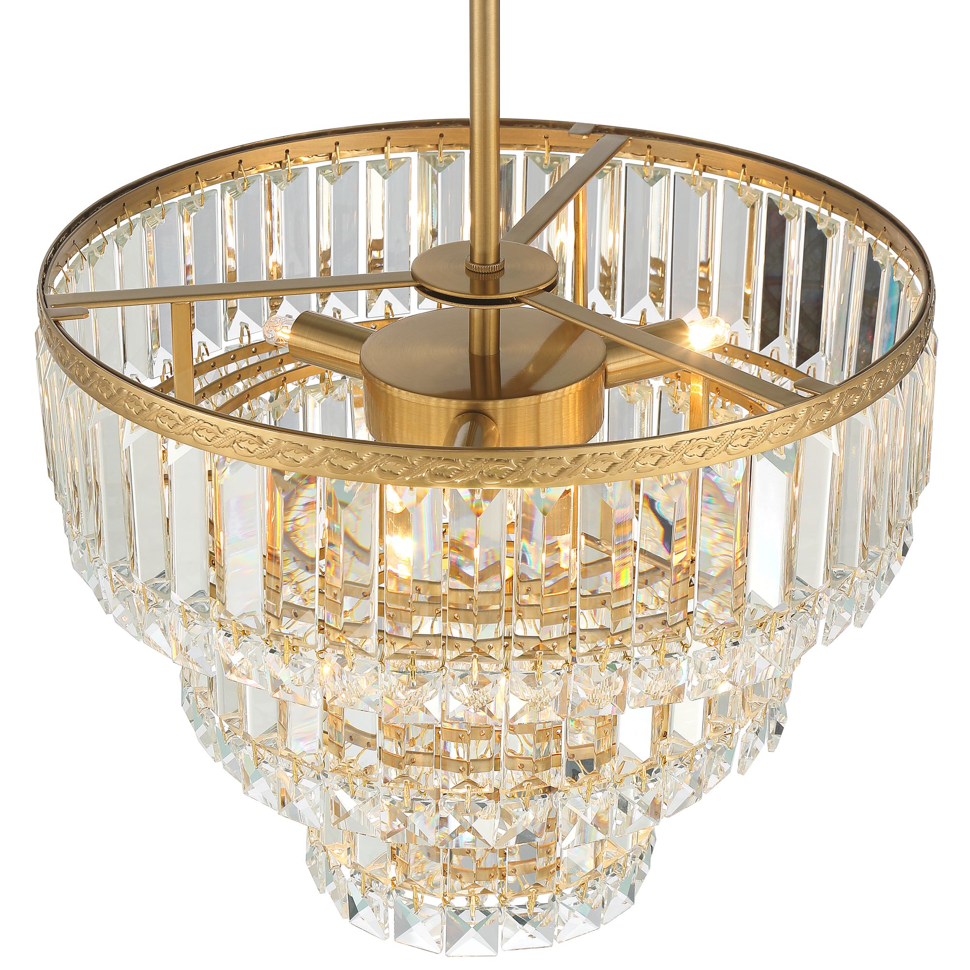 Vienna Full Spectrum Magnificence 14 1/2" Gold Crystal LED Pendant ...