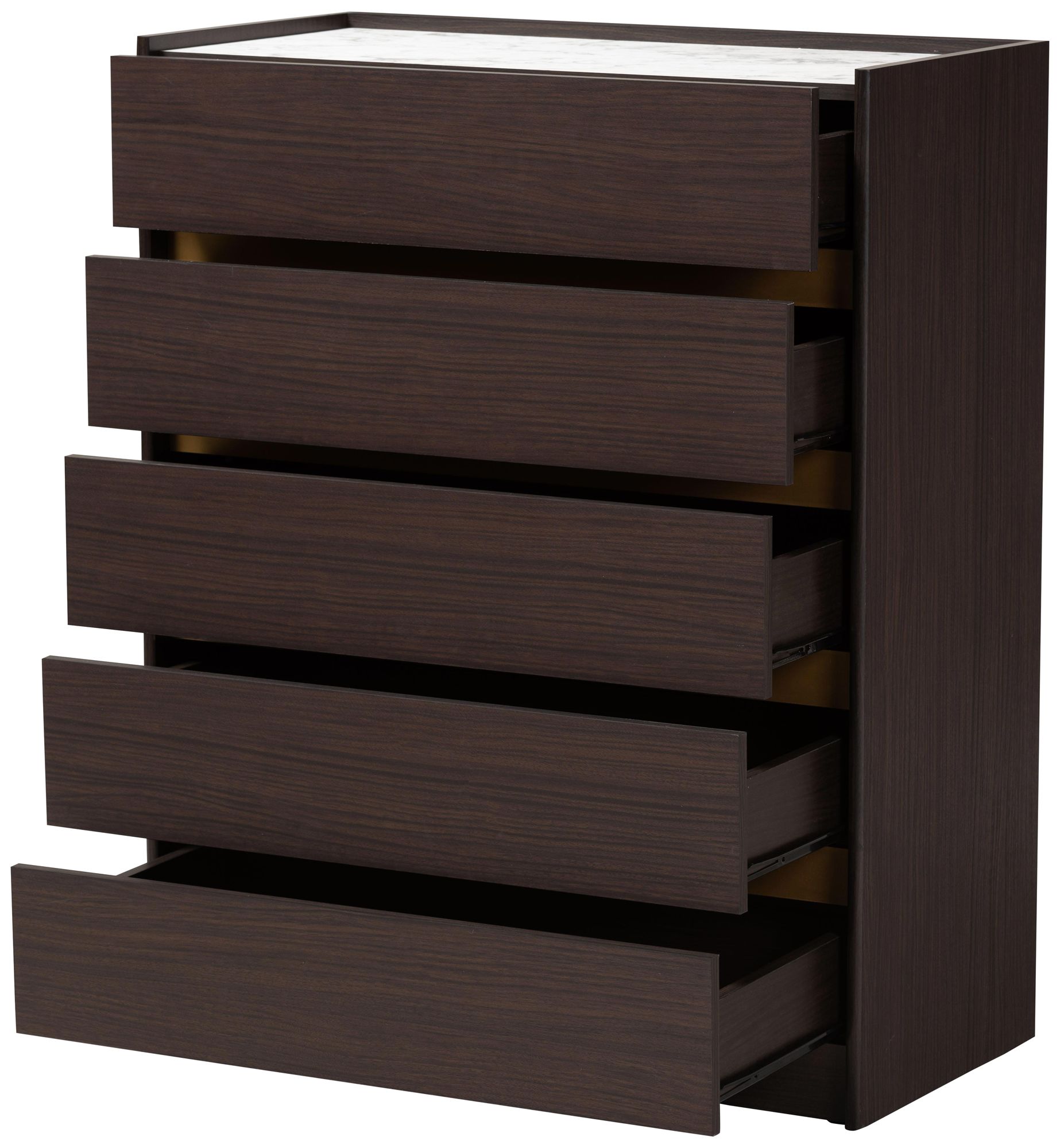 Walker 31 1/2" Wide Dark Brown 5-Drawer Accent Chest - #082Y0 | Lamps Plus