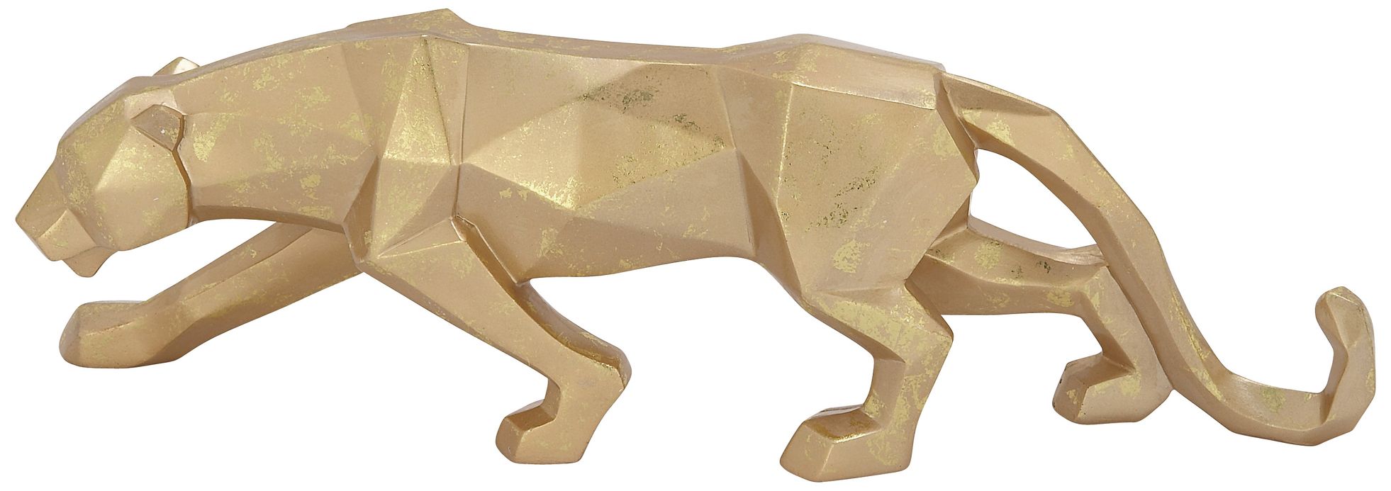 Walking Leopard 18" Wide Textured Gold Table Decor Statue - #97G57 ...