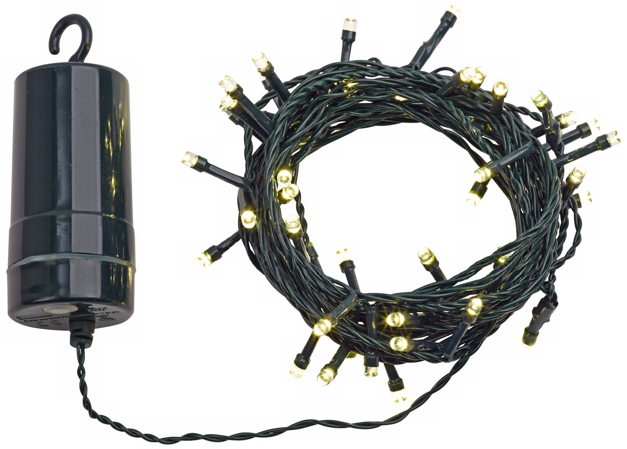 Warm White 17' Battery Operated Timer LED String Lights - #6R663 ...