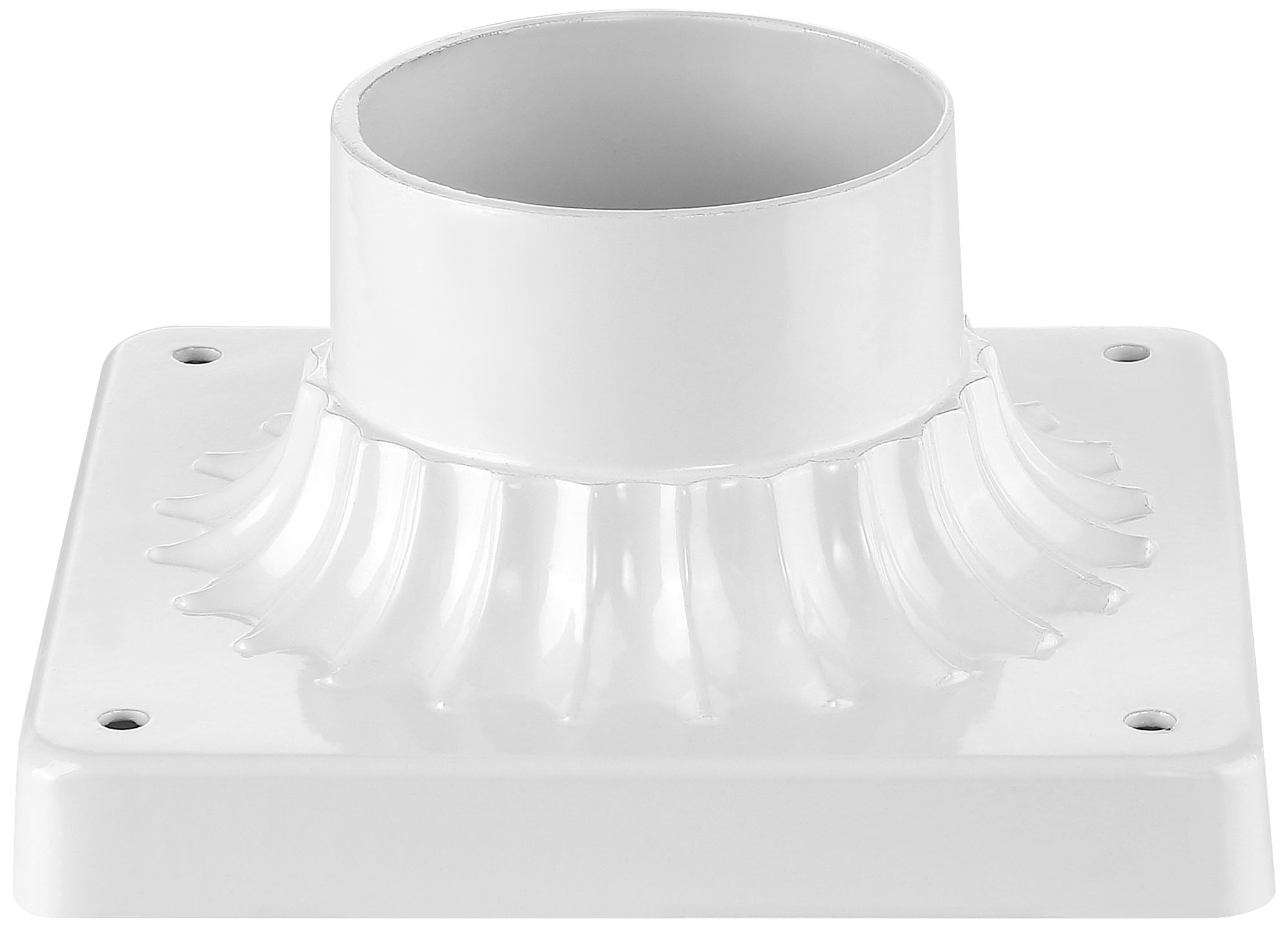 White Post Mount Adapter - #64T86 | Lamps Plus