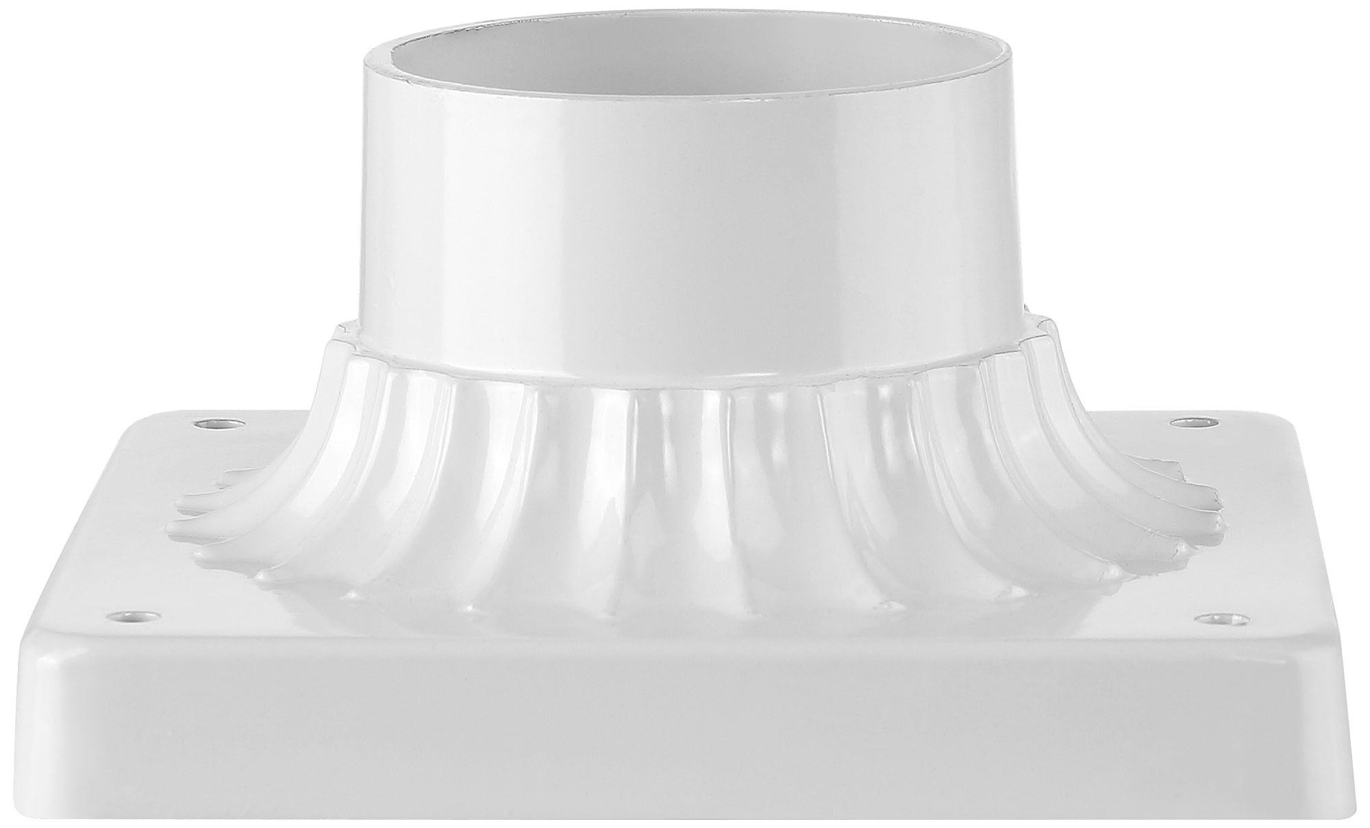 White Post Mount Adapter - #64T86 | Lamps Plus