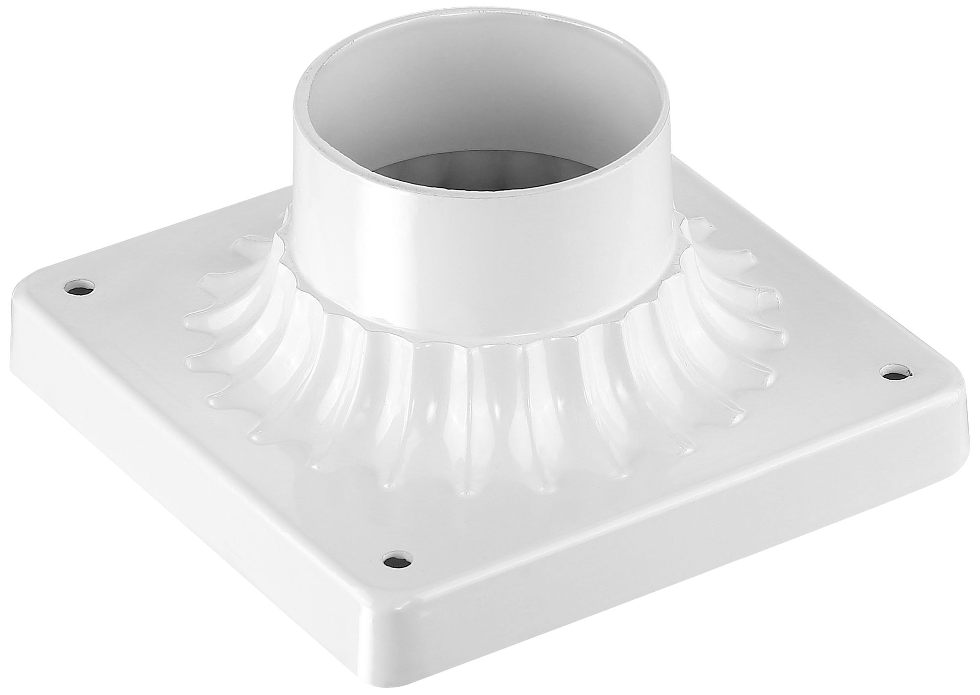 White Post Mount Adapter - #64T86 | Lamps Plus