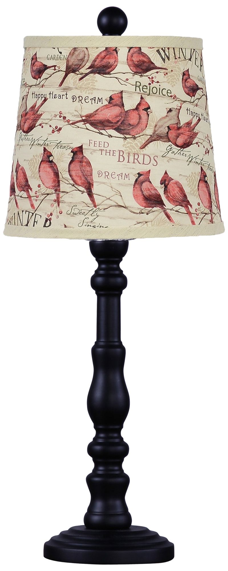 Winter Cardinals Table Lamp - #405Y4 | Lamps Plus