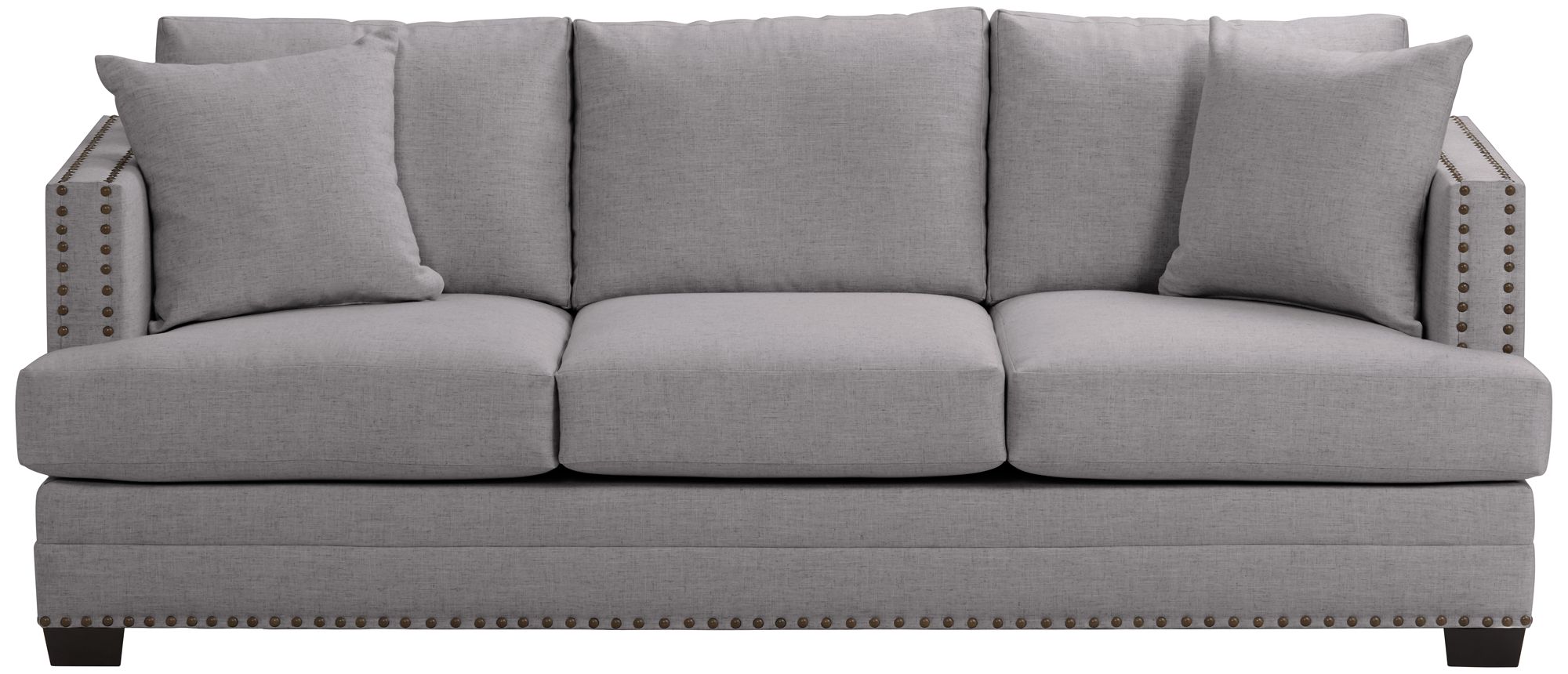 Zara 91" Wide Heritage Flannel Fabric Three-Seat Sofa - #44H14 | Lamps Plus