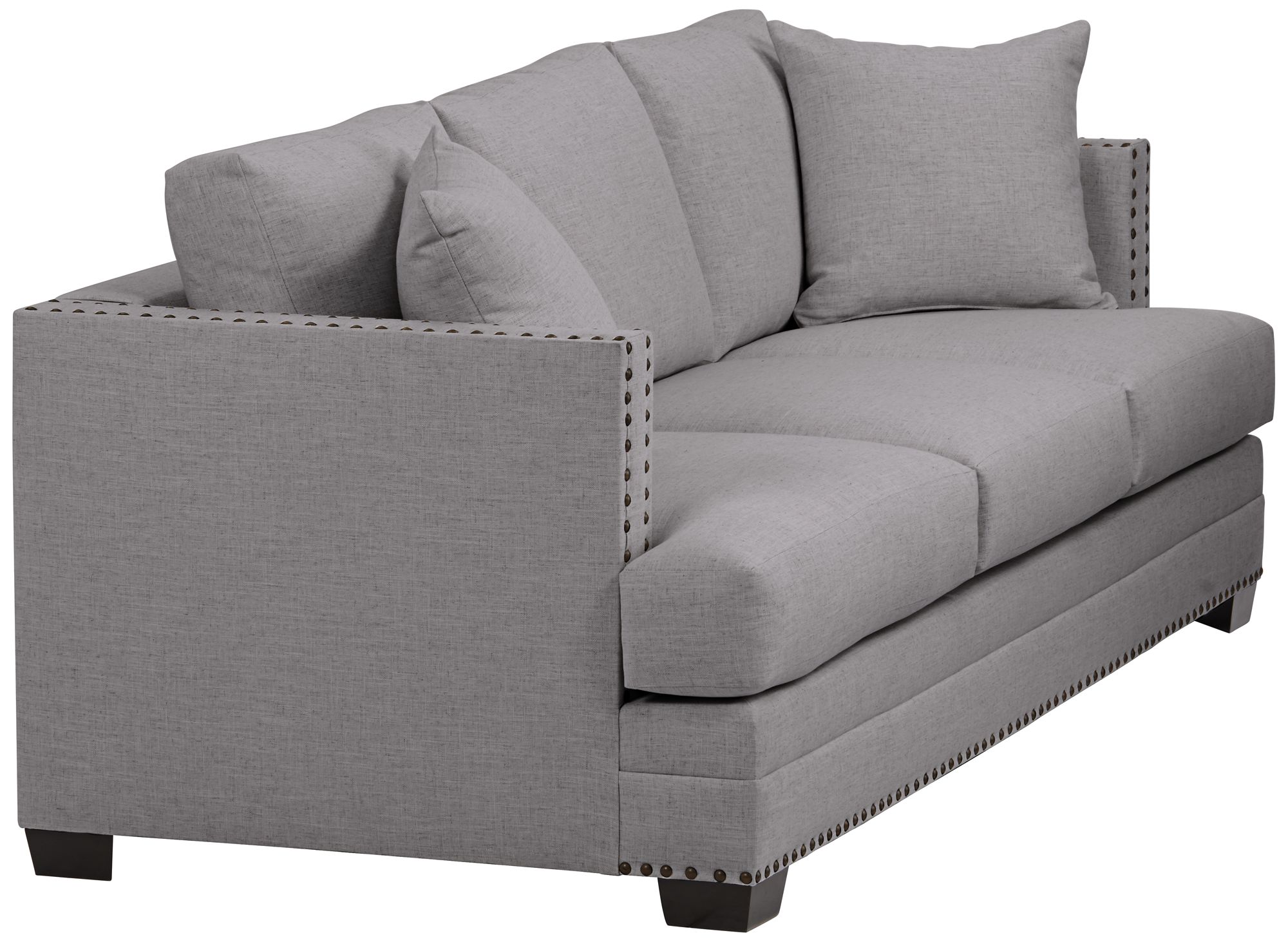 Zara 91" Wide Heritage Flannel Fabric Three-Seat Sofa - #44H14 | Lamps Plus