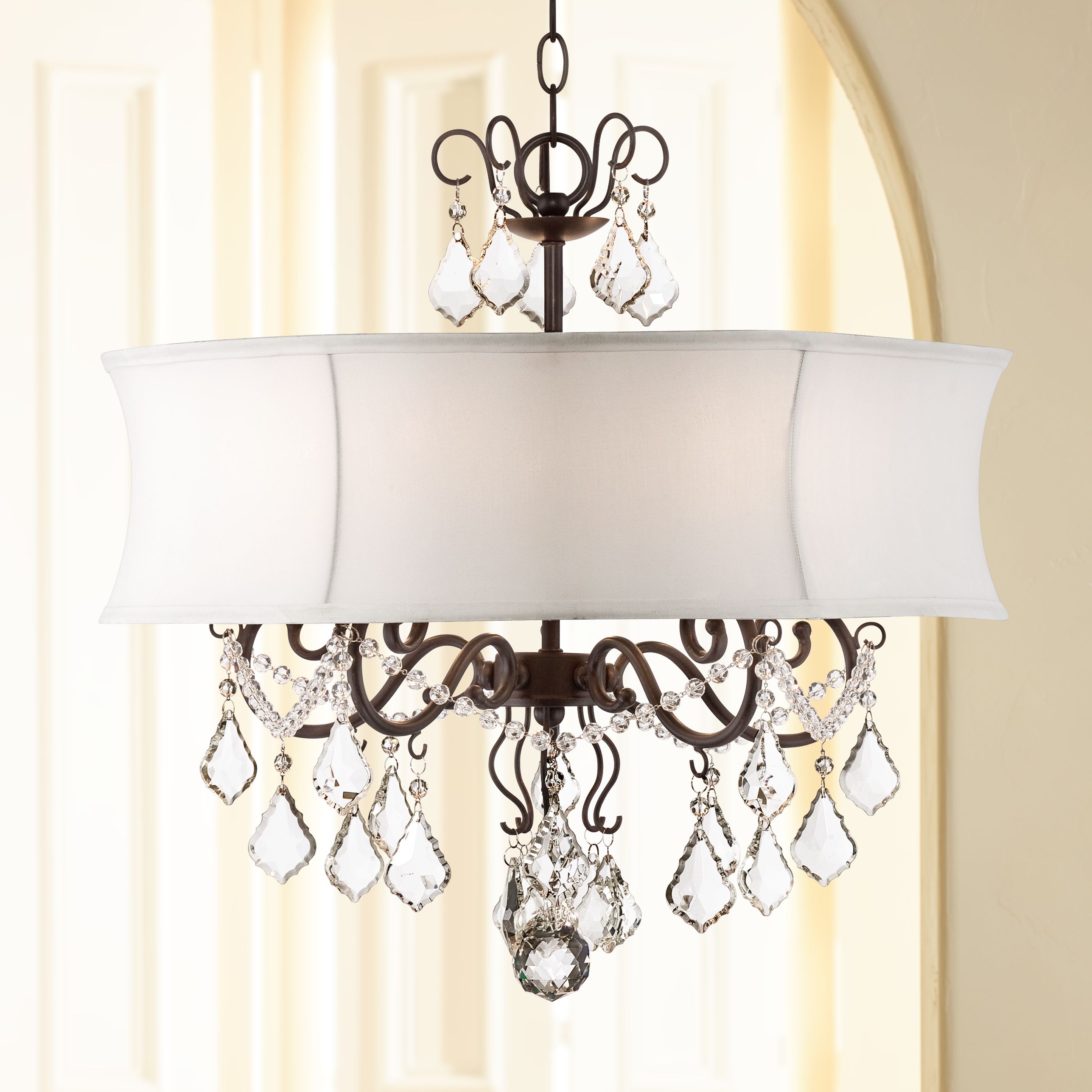 White, Chandeliers | Lamps Plus
