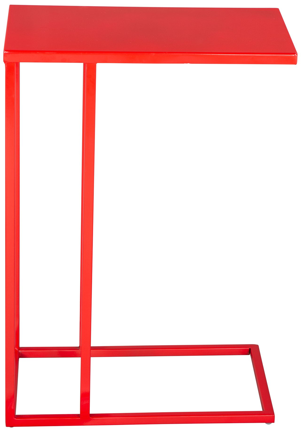 Zuo Atom 16 1/2" Wide Red Metal Rectangular Side Table - #657H1 | Lamps ...